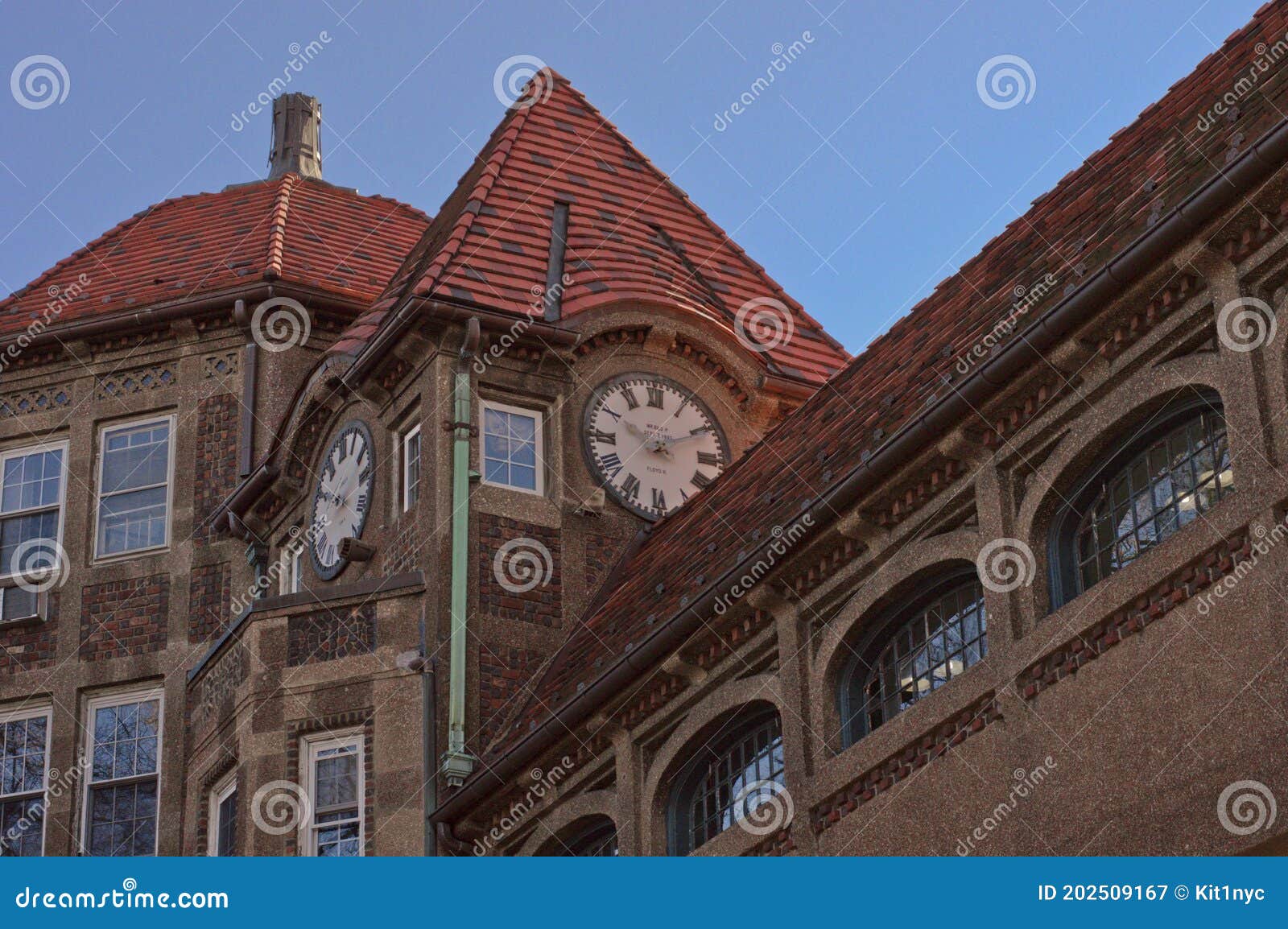 Clock Bridge Tower Historic Building Queens Forest Hills New York ...