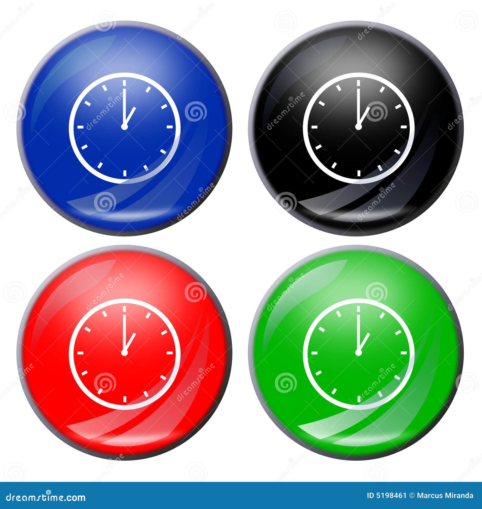 With Clock Button F8 Isolated With The Cartoon | CartoonDealer.com ...