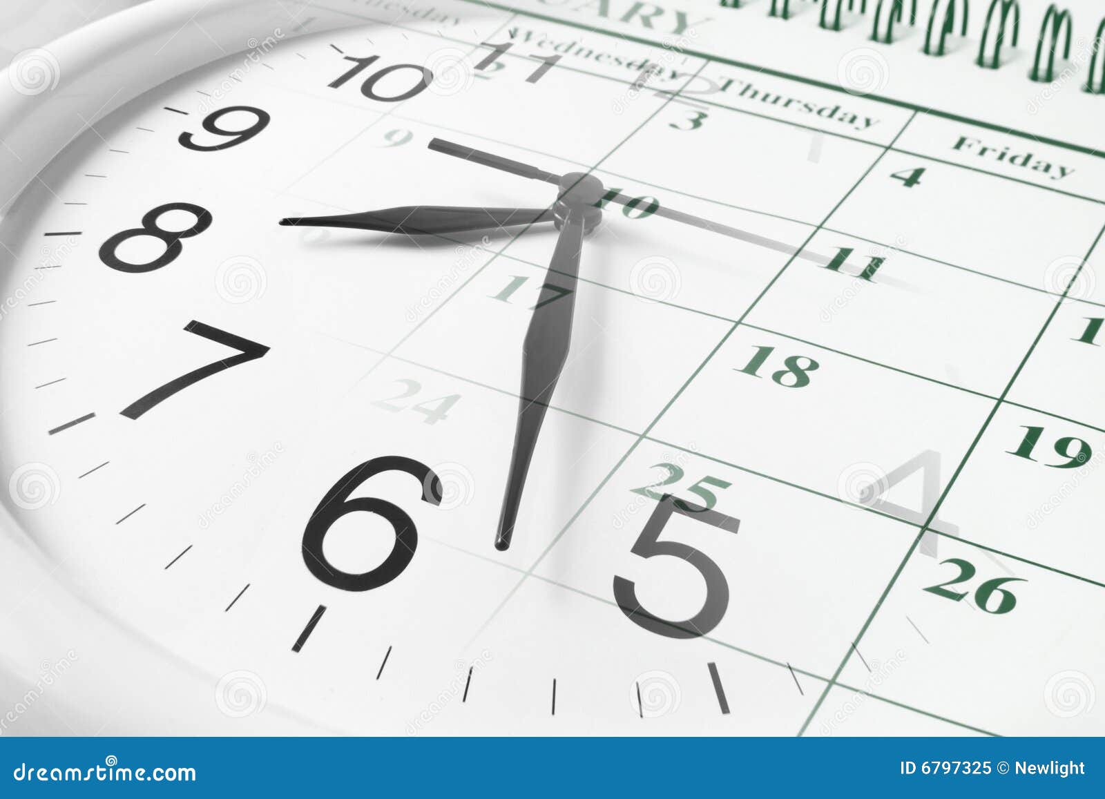 Clock and Calendar stock image. Image of dates, appointment - 6797325