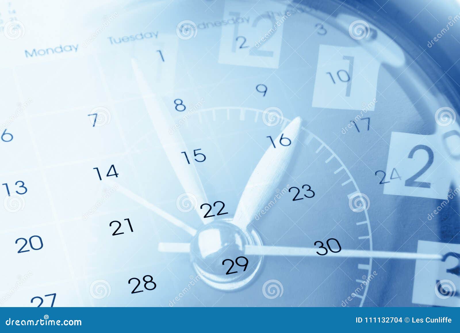 Clock and calendar stock photo. Image of composite, symbol - 111132704
