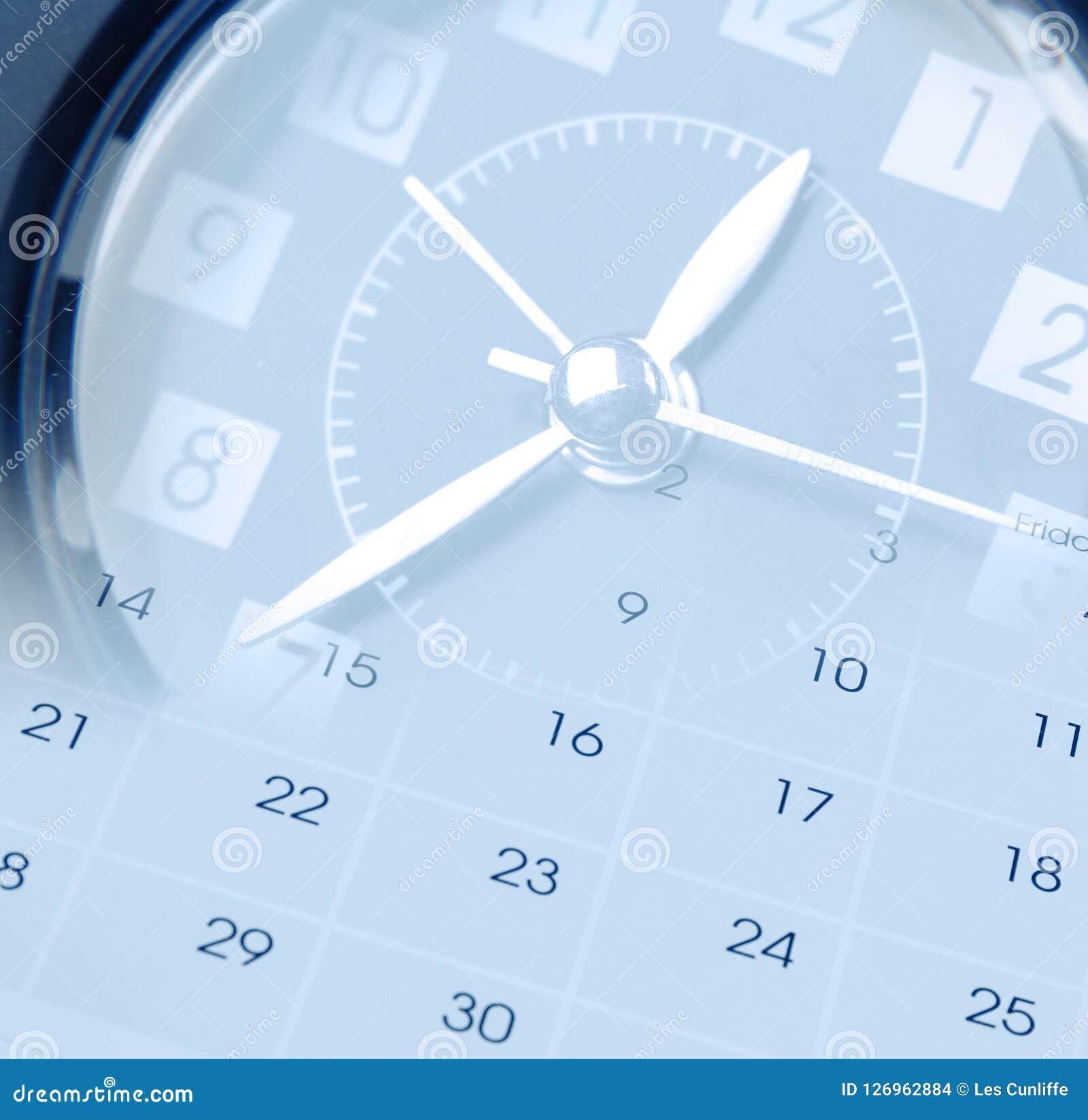 Clock and calendar stock photo. Image of monthly, schedule - 126962884