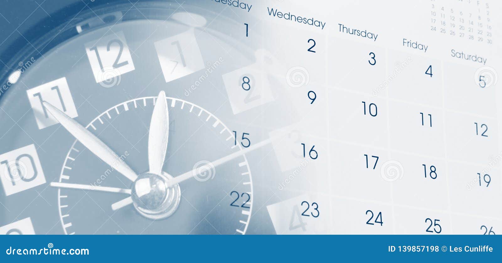 Clock and calendar stock photo. Image of clock, deadline - 139857198
