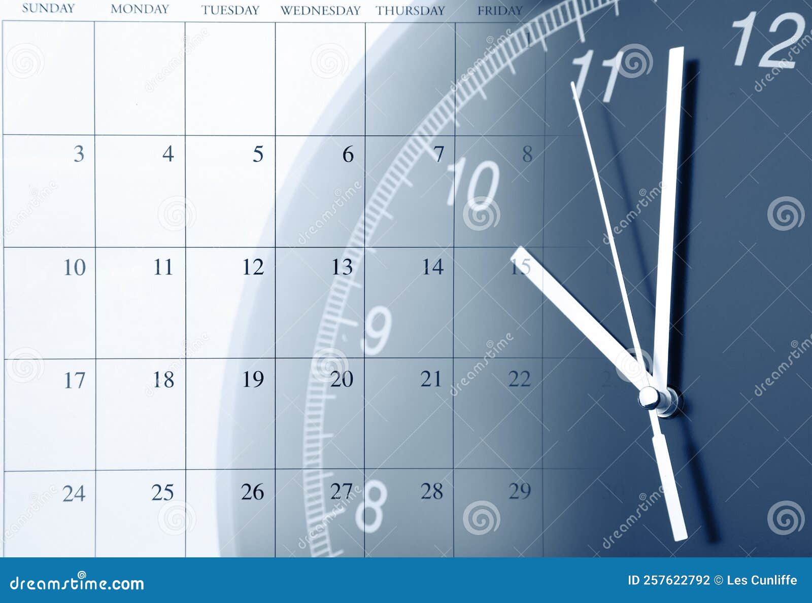 Clock and calendar stock illustration. Illustration of accurate - 257622792