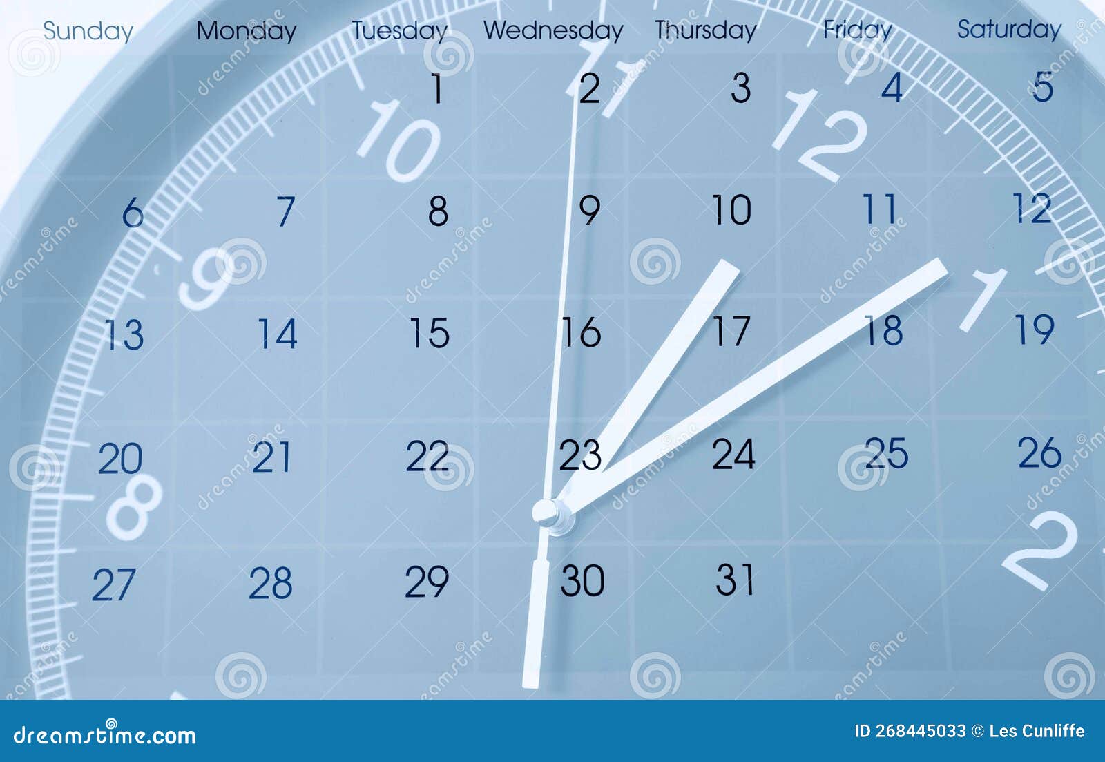 Clock and calendar stock image. Image of closeup, business - 268445033