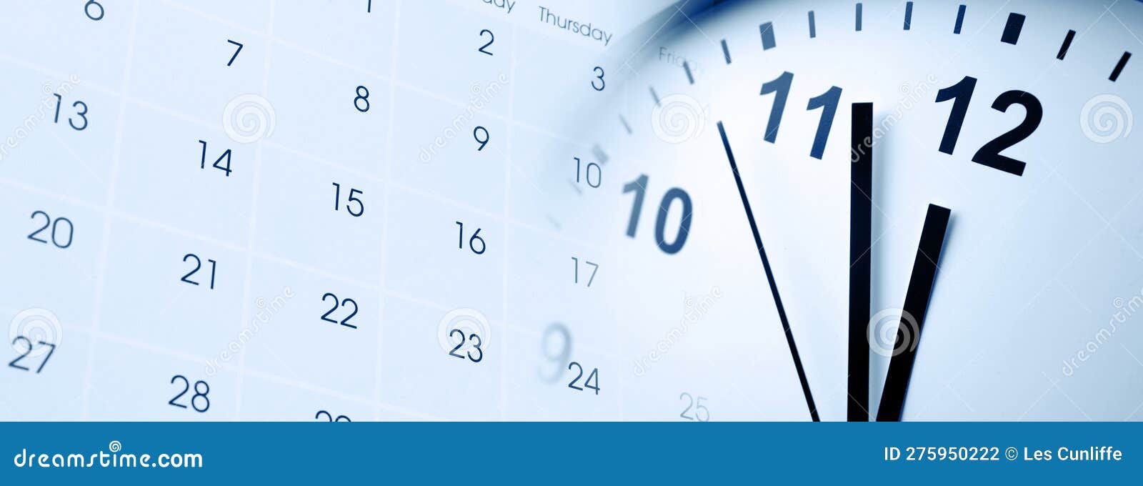 Clock and calendar stock photo. Image of countdown, time - 275950222