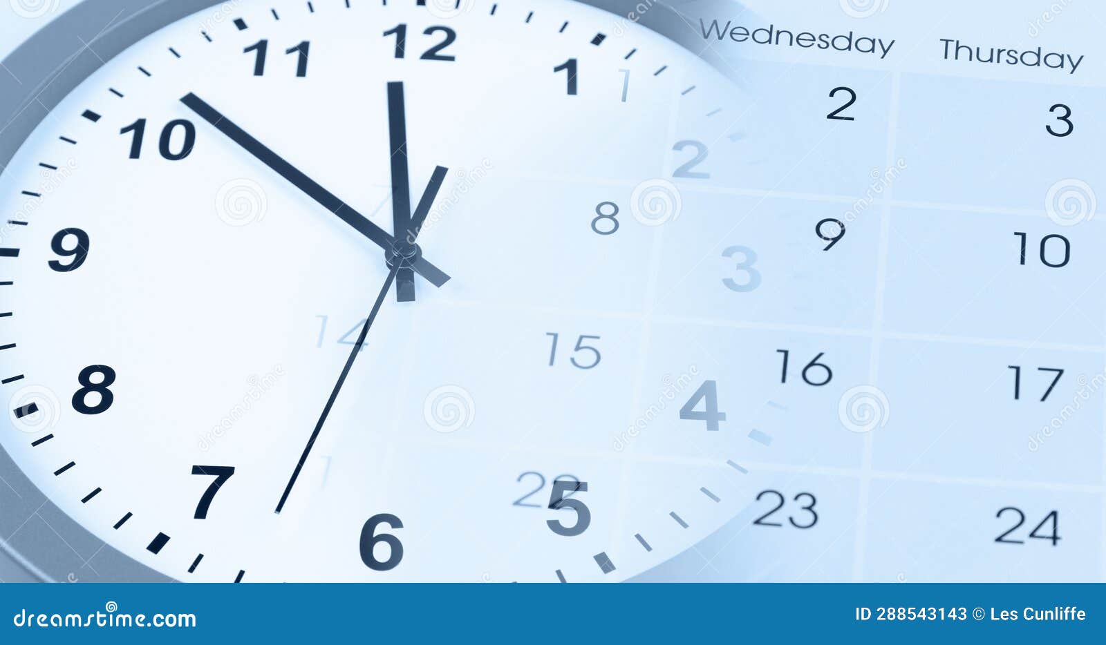 Clock and calendar stock image. Image of monthly, punctual - 288543143