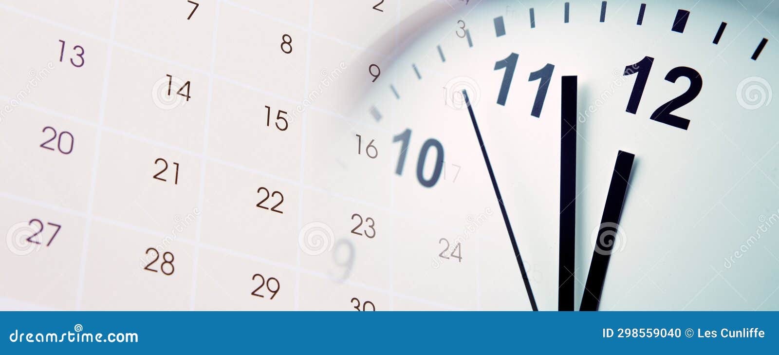 Clock and calendar stock photo. Image of meeting, clock - 298559040