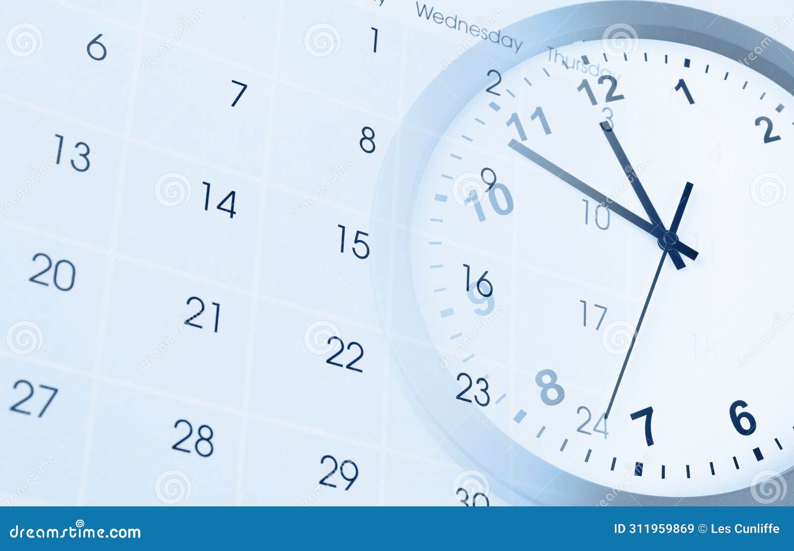 Clock and calendar stock image. Image of composite, conceptual - 311959869