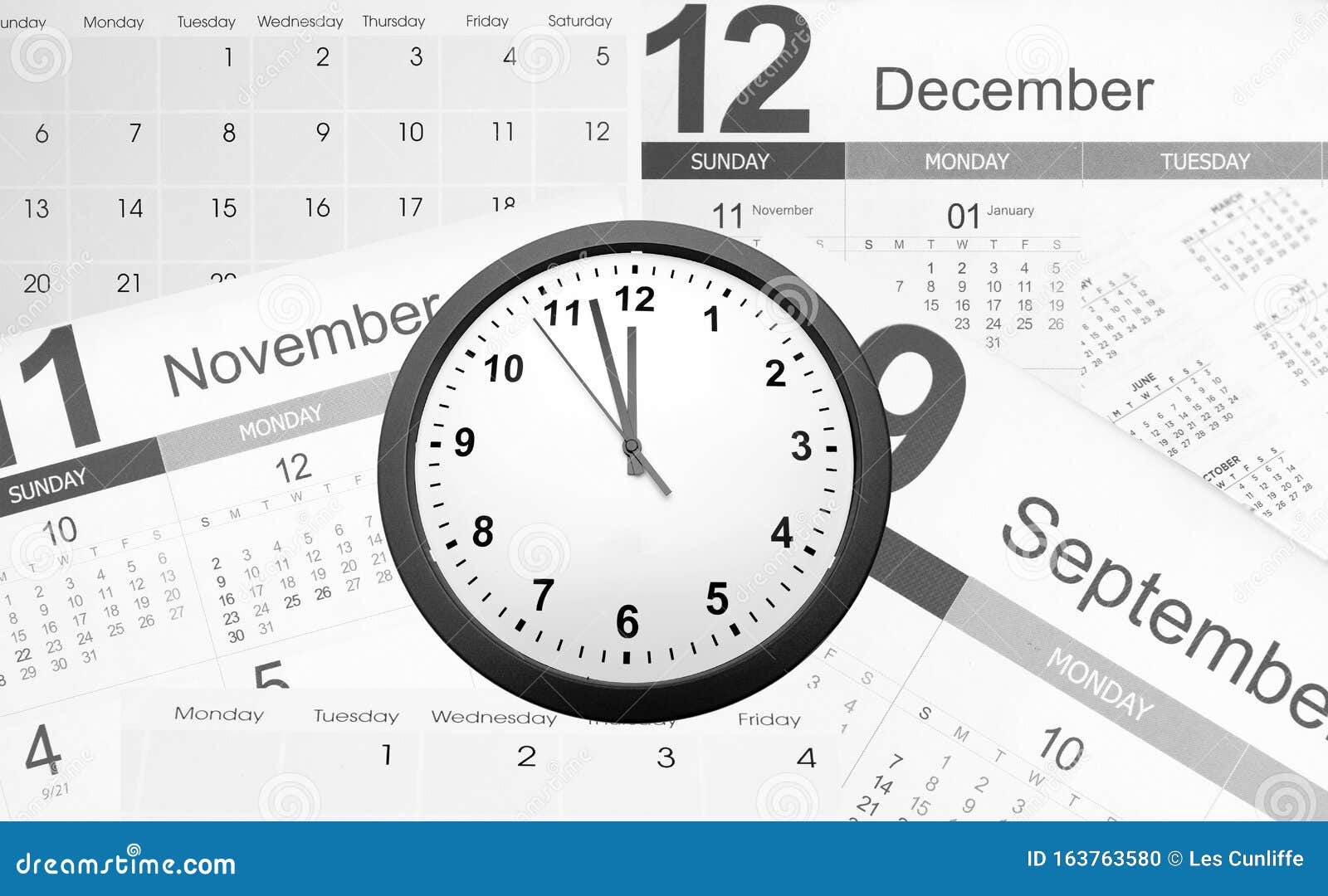 Clock And Calendars Stock Photo | CartoonDealer.com #163763580