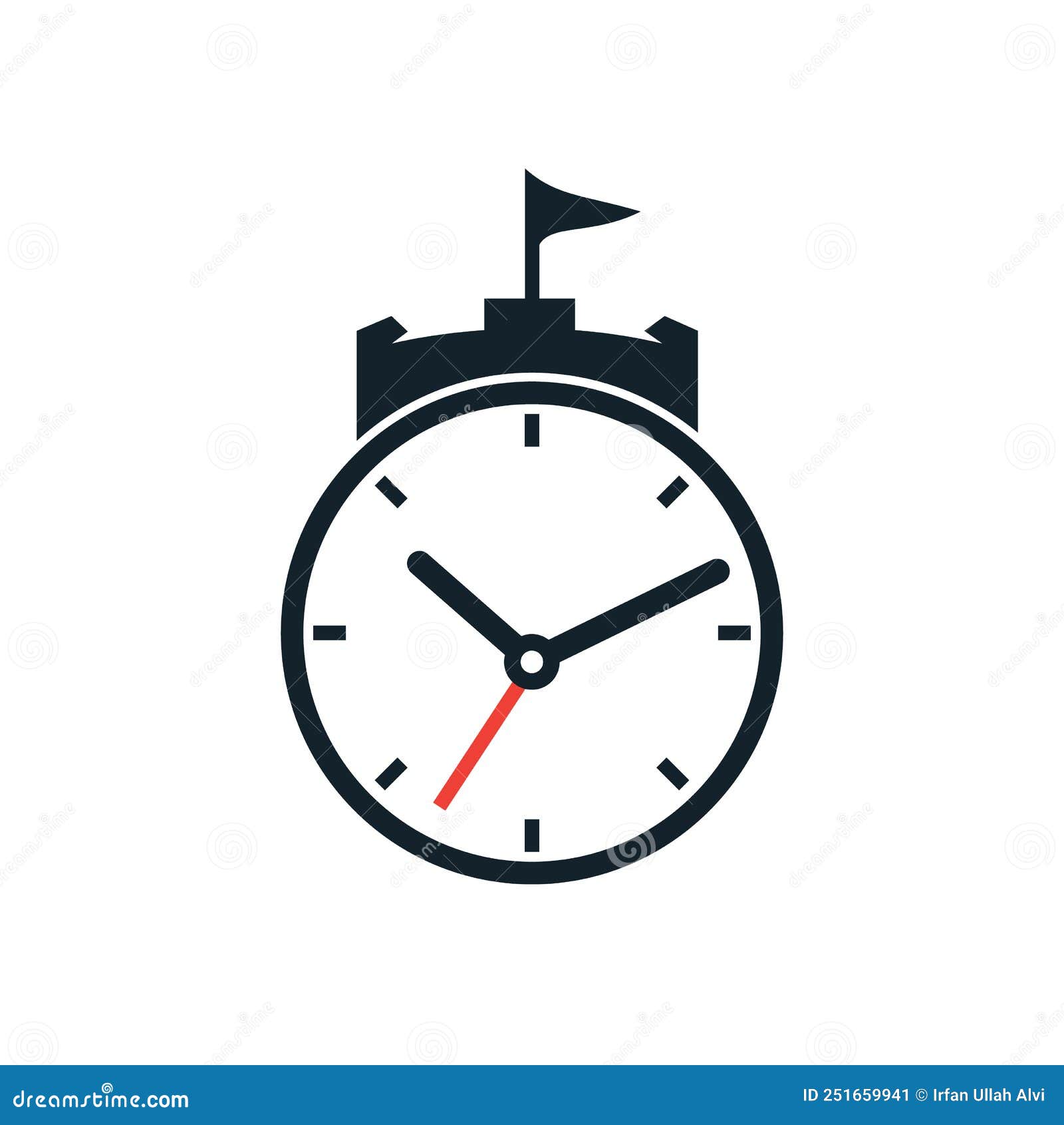 Clock Castle Vector Logo Design. Stock Vector - Illustration of ...