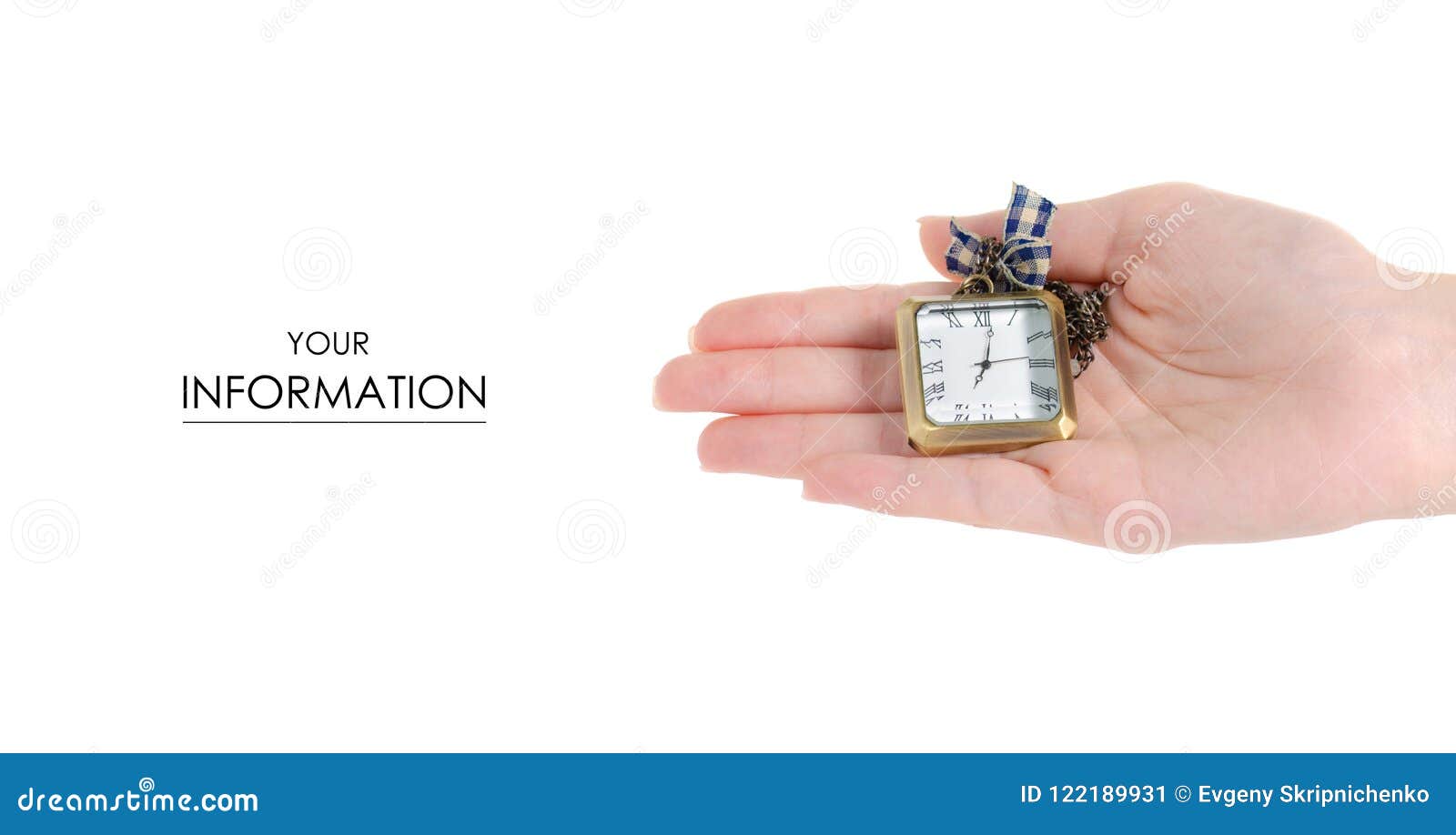 Clock on Chain in Hand Pattern Stock Image - Image of arrow, abstract ...