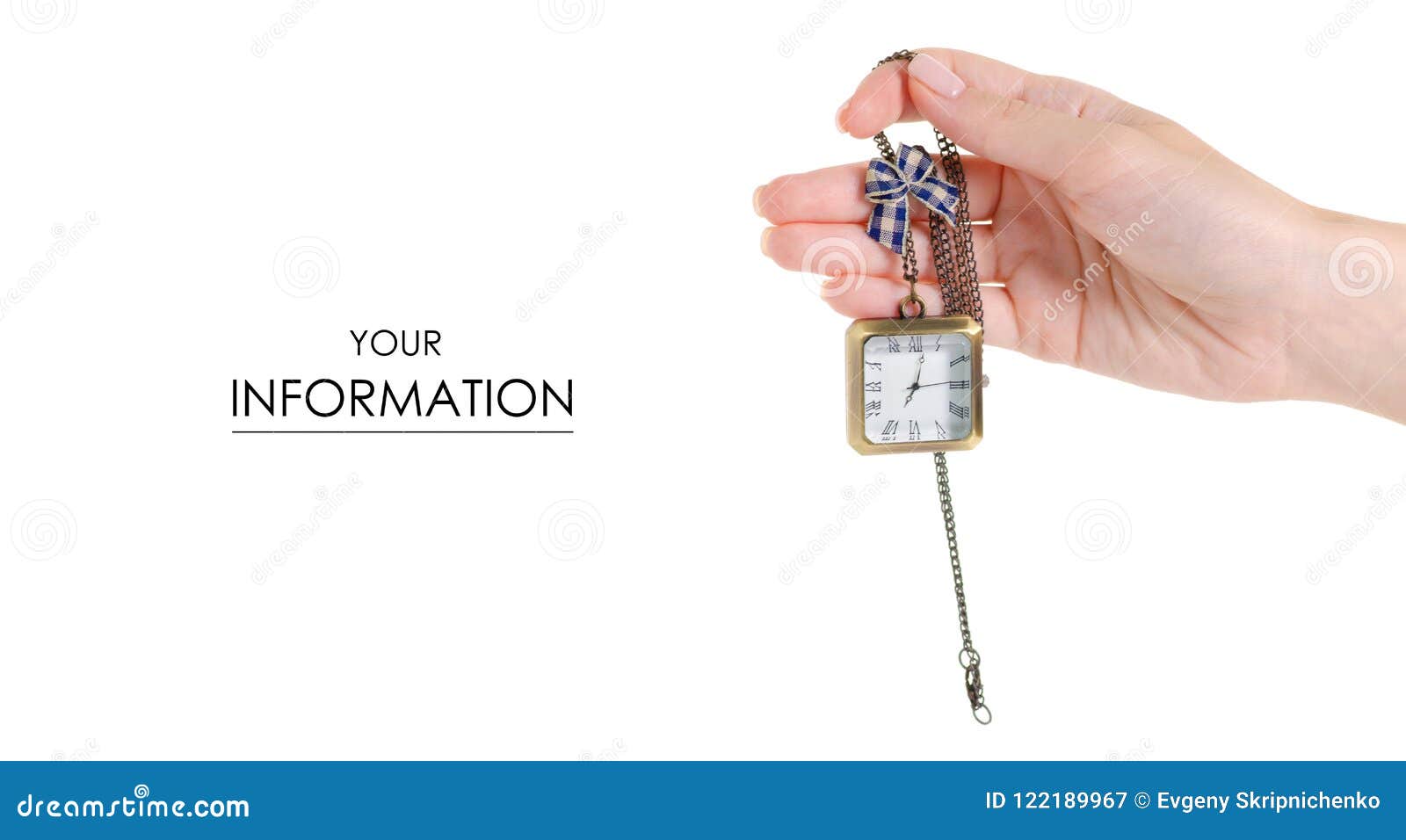 Clock on Chain in Hand Pattern Stock Image - Image of christmas ...