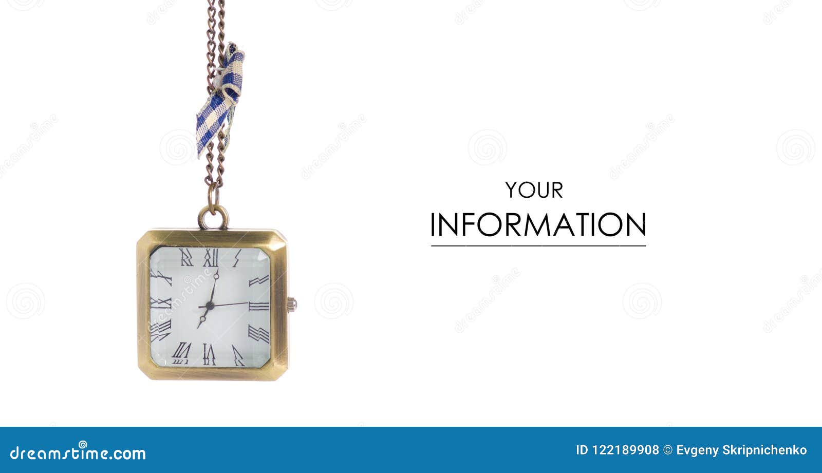 Clock on chain pattern stock photo. Image of background - 122189908