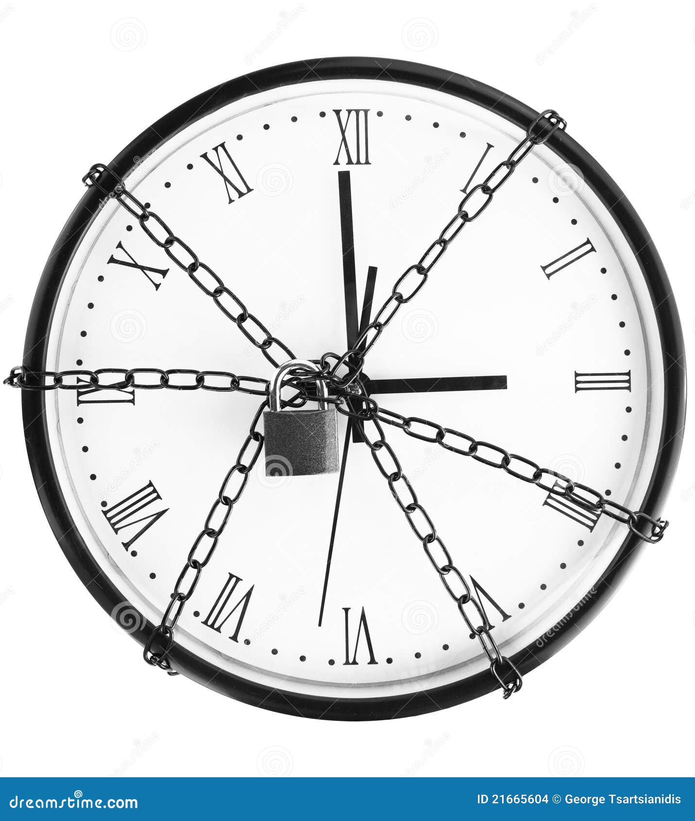 Clock chained stock photo. Image of hand, minute, black - 21665604