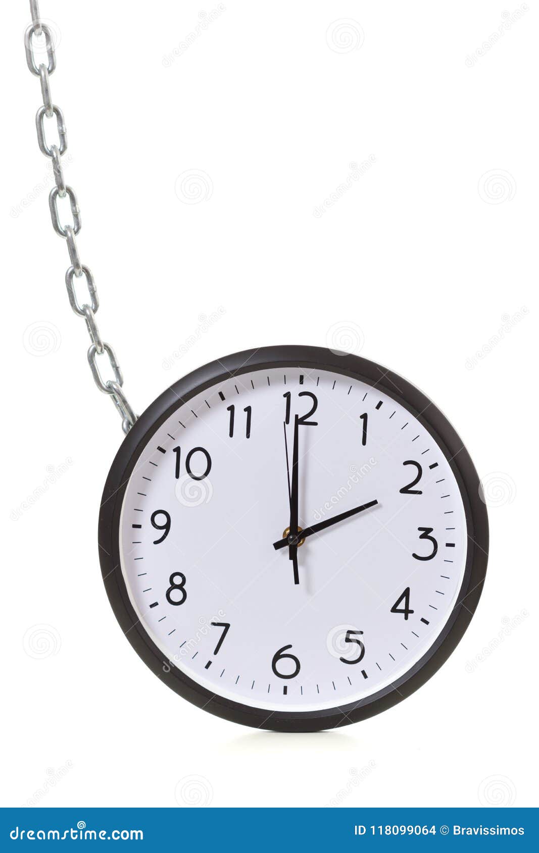 Clock is Chained, the Concept of Time Management. Stock Photo - Image ...