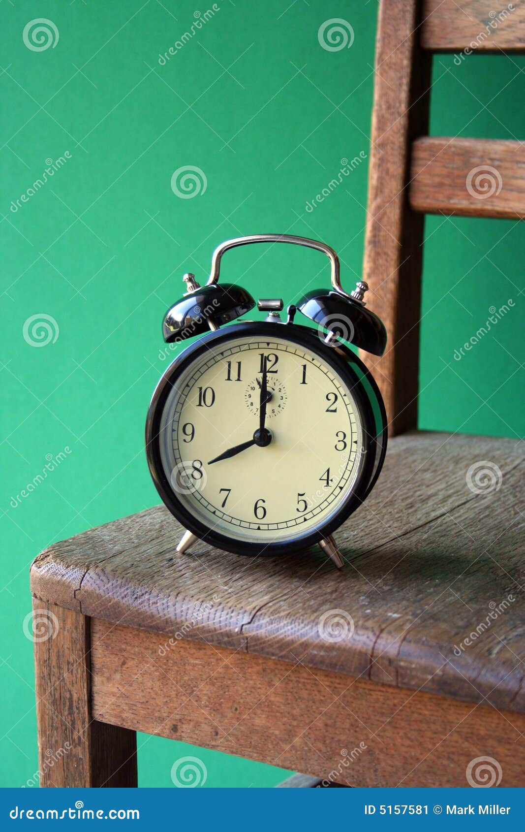 Clock and Chair stock image. Image of alarm, analog, clock - 5157581