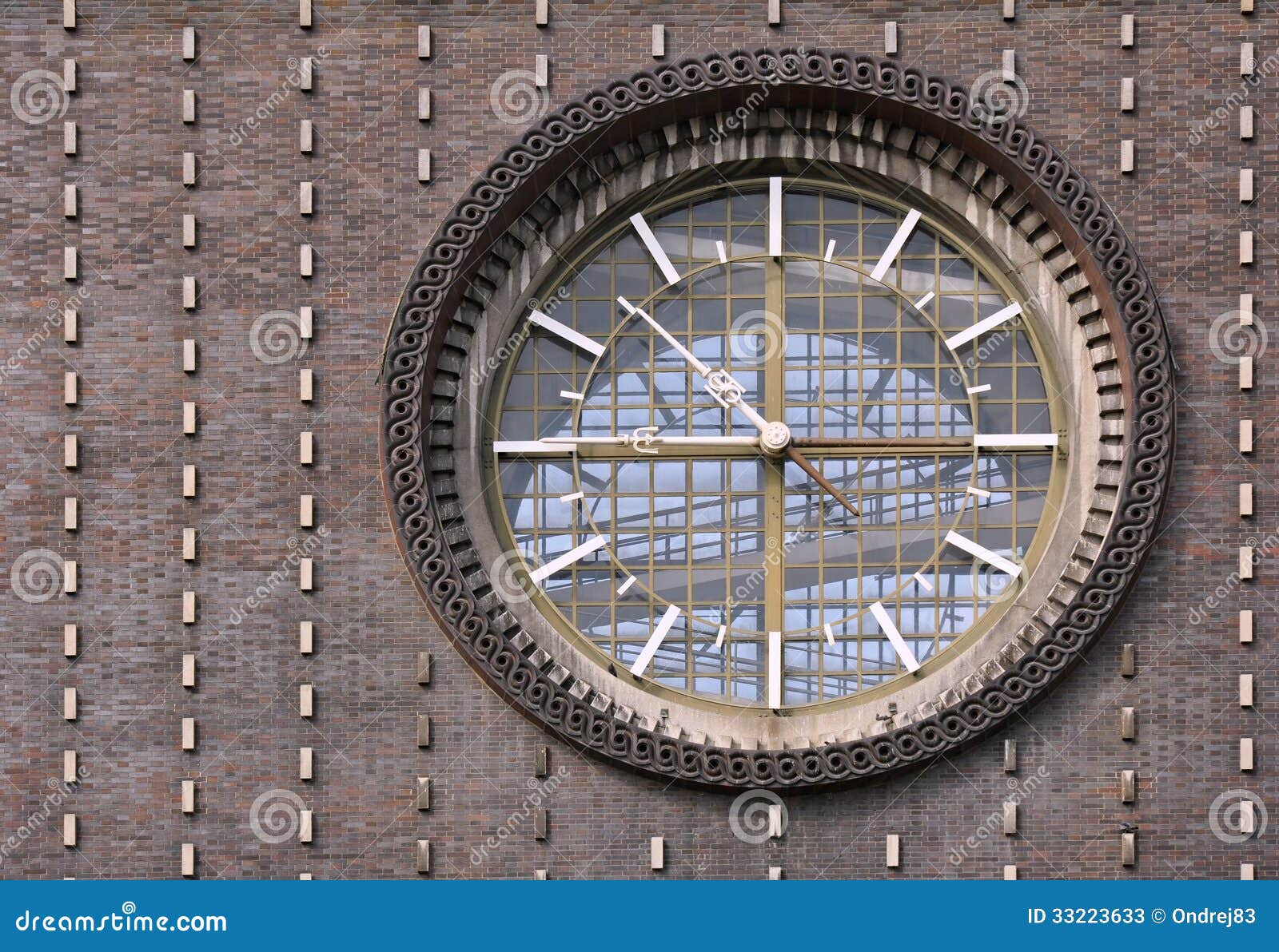 The clock on the church stock image. Image of culture - 33223633