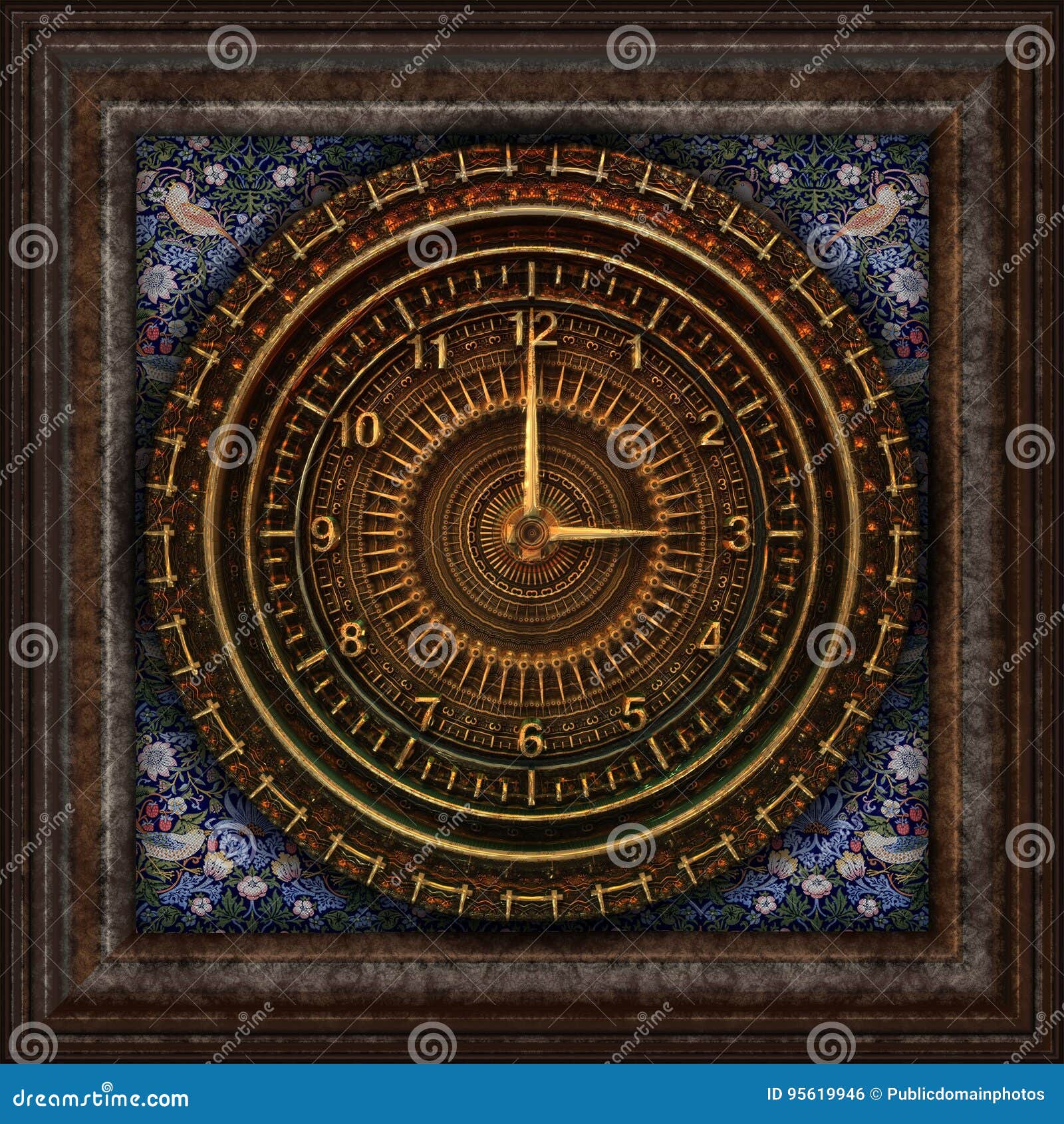 Clock, Circle, Pattern, Symmetry Picture. Image: 95619946