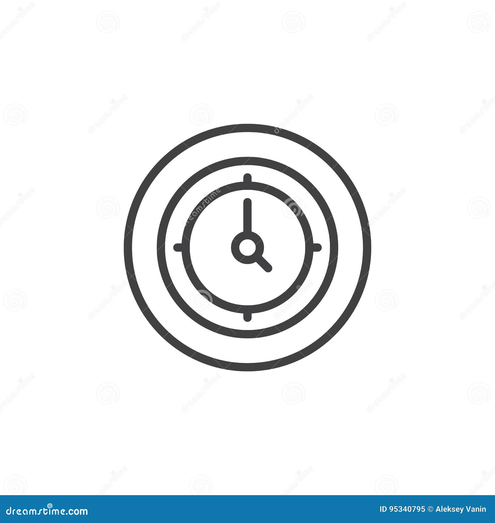 Clock Circular Tool With An Arrow Icon Vector From Watches Collection ...