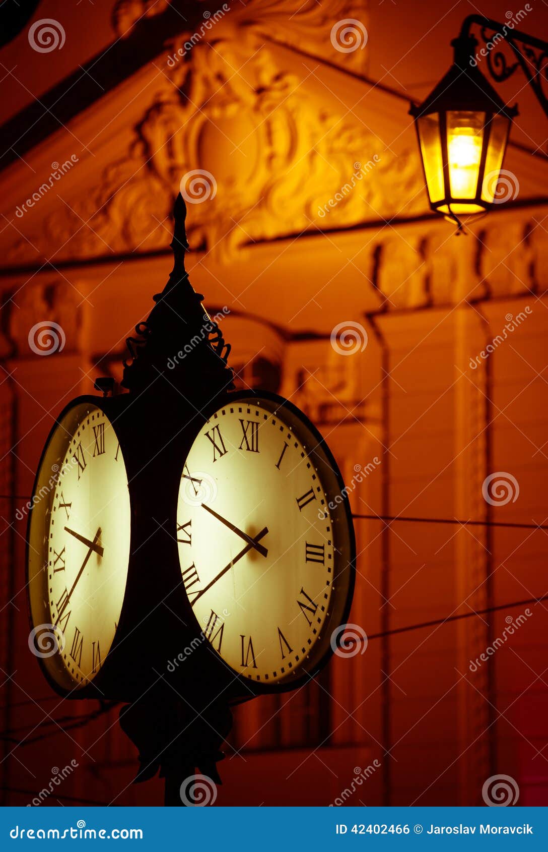 Clock at the City Bratislava Stock Photo - Image of slovakia, time ...