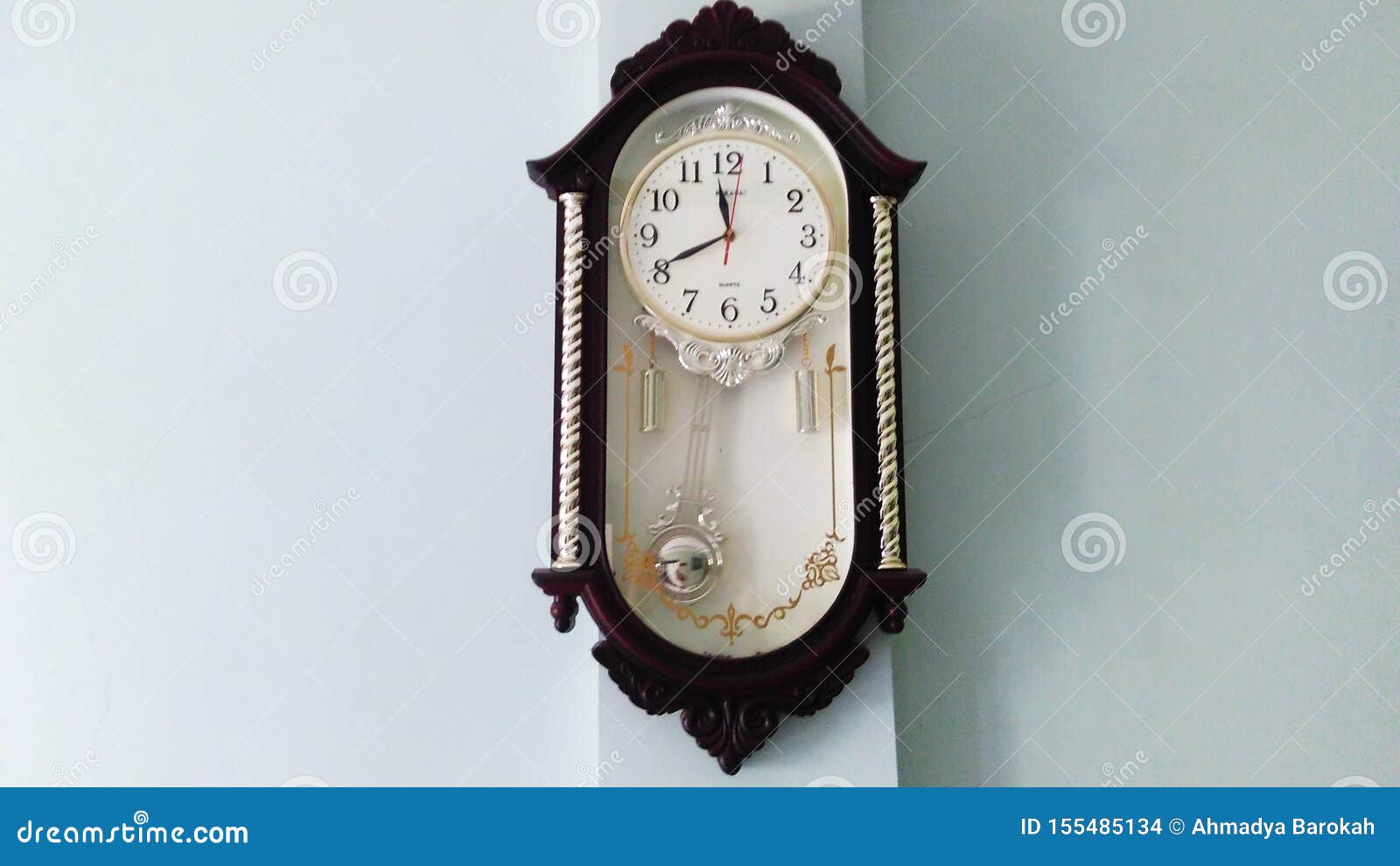 Clock with a Classic Style Model. Stock Photo - Image of sindoro, prau ...
