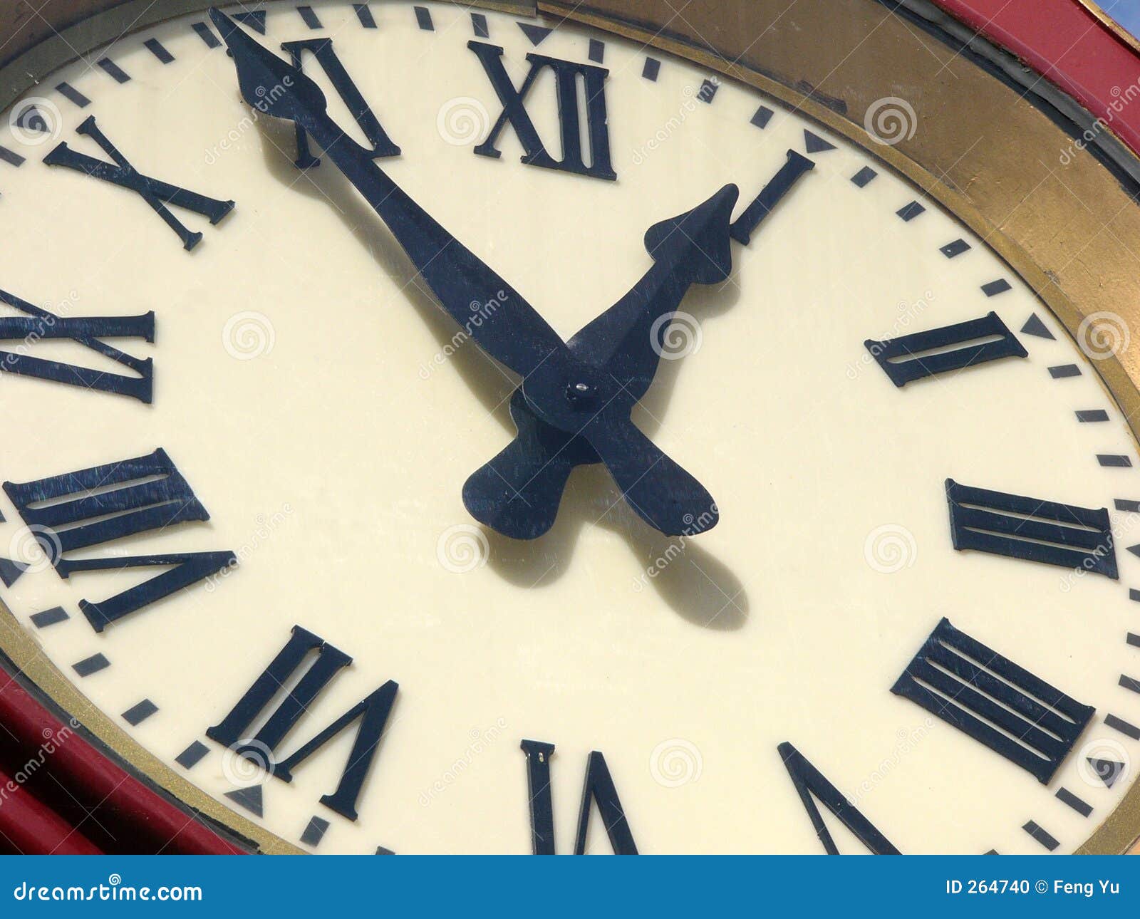 Clock close-up stock photo. Image of clock, time, close - 264740