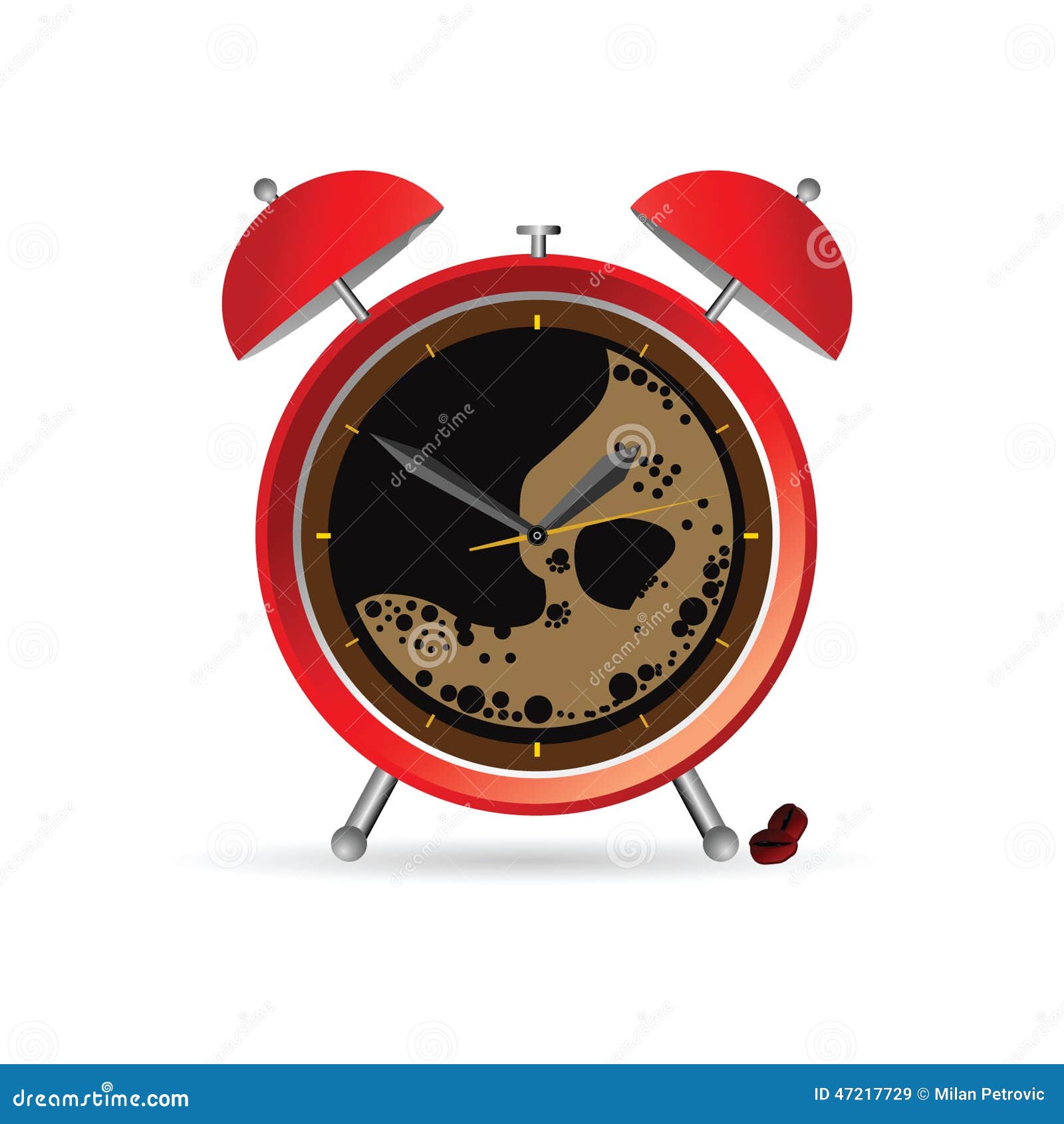 Clock and Coffee Vector Part Two Stock Vector - Illustration of coffee ...