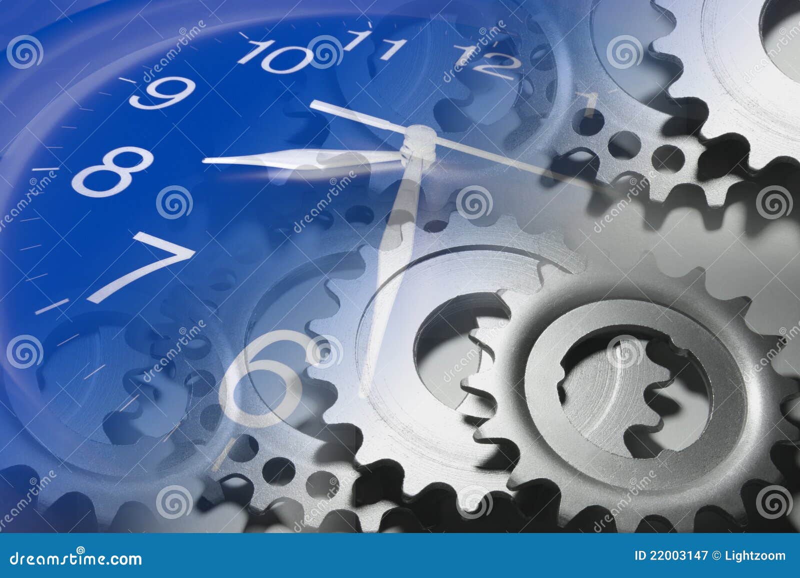 Clock and Cog Wheels stock image. Image of clock, engineering - 22003147