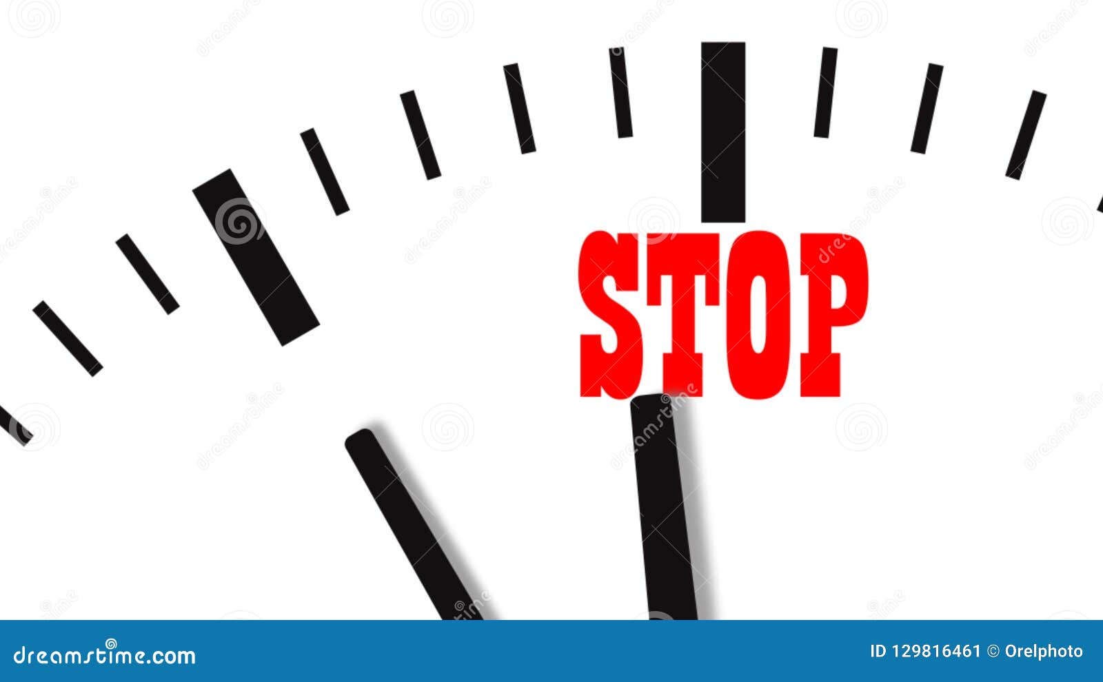 Clock Countdown To Word STOP Stock Illustration - Illustration of ...