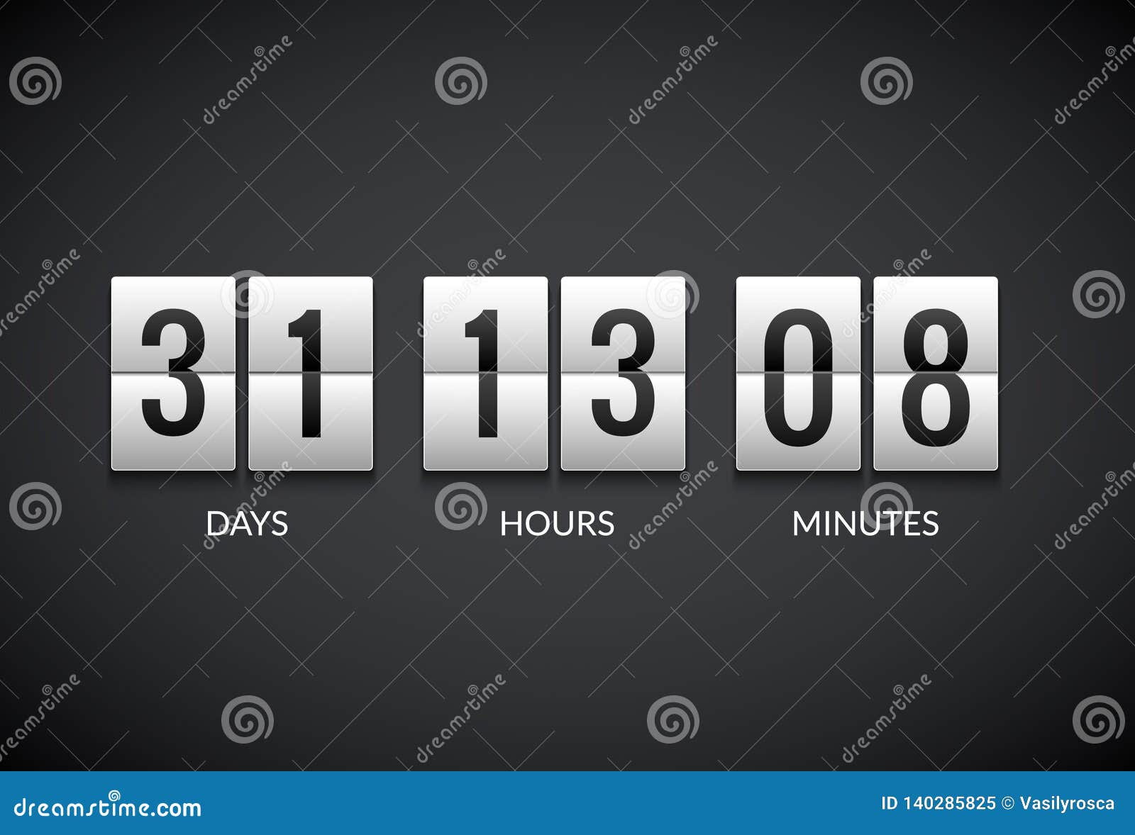 Countdown Flip Clock. Counter Mechanical Banner. Scoreboard Or ... Countdown Flip Clock. Counter Mechanical Banner. Scoreboard Or ...