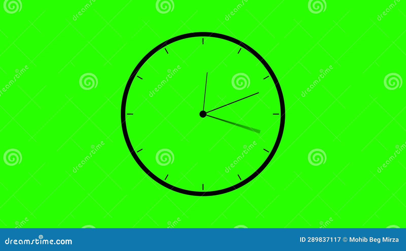 Clock Counting Down 24 Hour Day Fast Speed. Clock with Moving Arrows ...