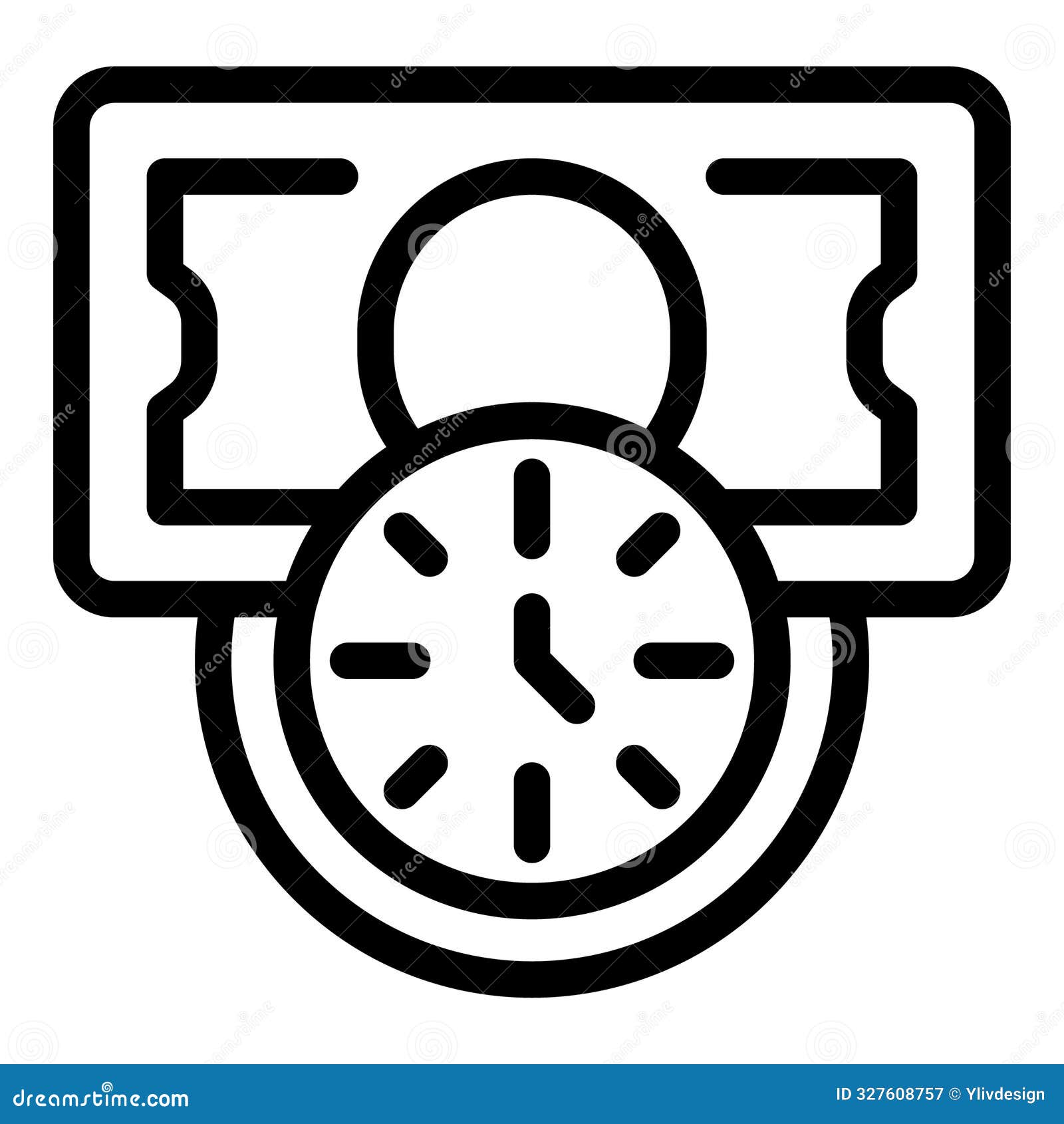 The Value Of Money Decreases Over Time. Businessman Holding A Watch ...