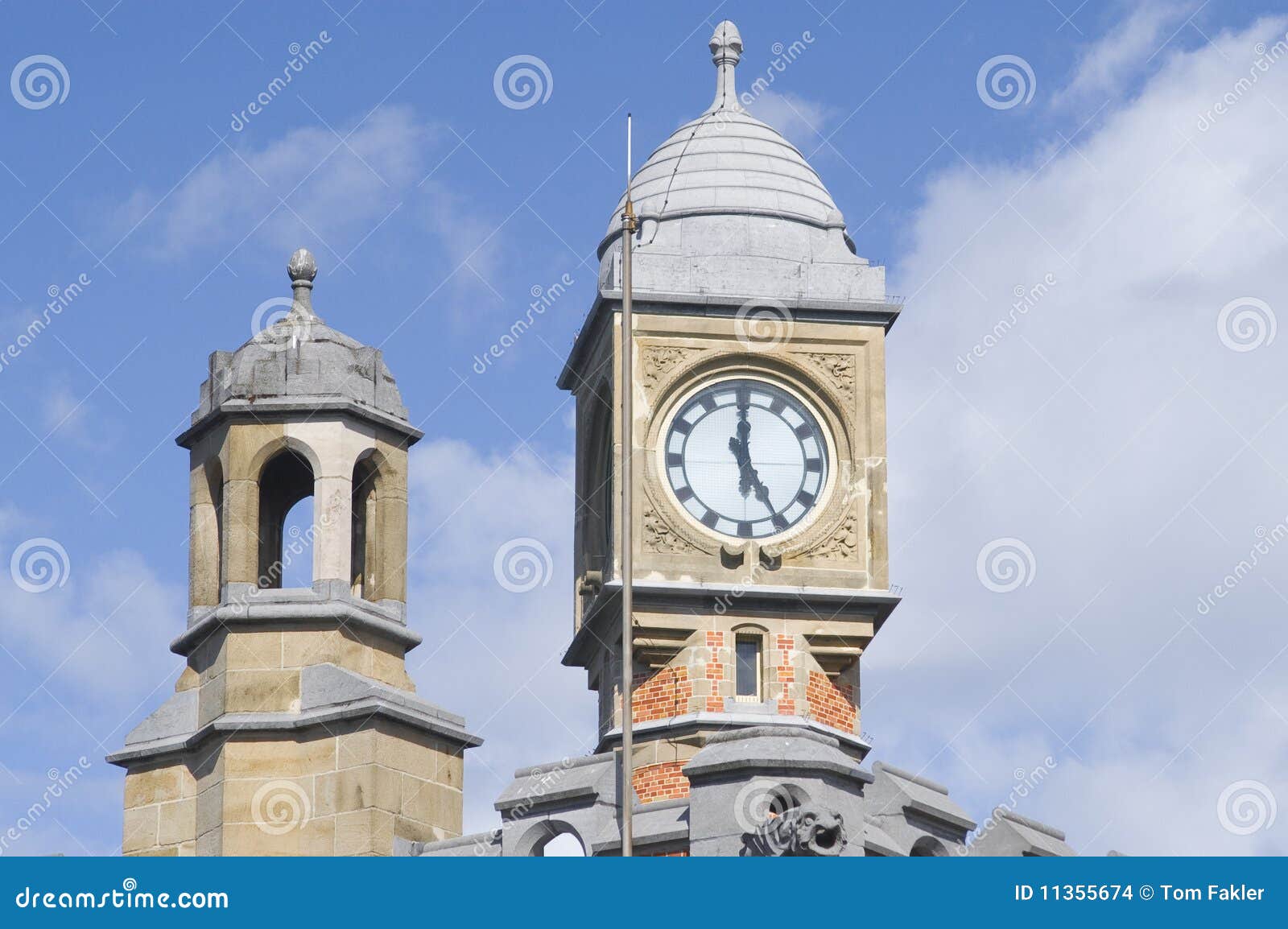 Clock and Cupola, Train Station in Ghent, Belgium Stock Photo - Image ...