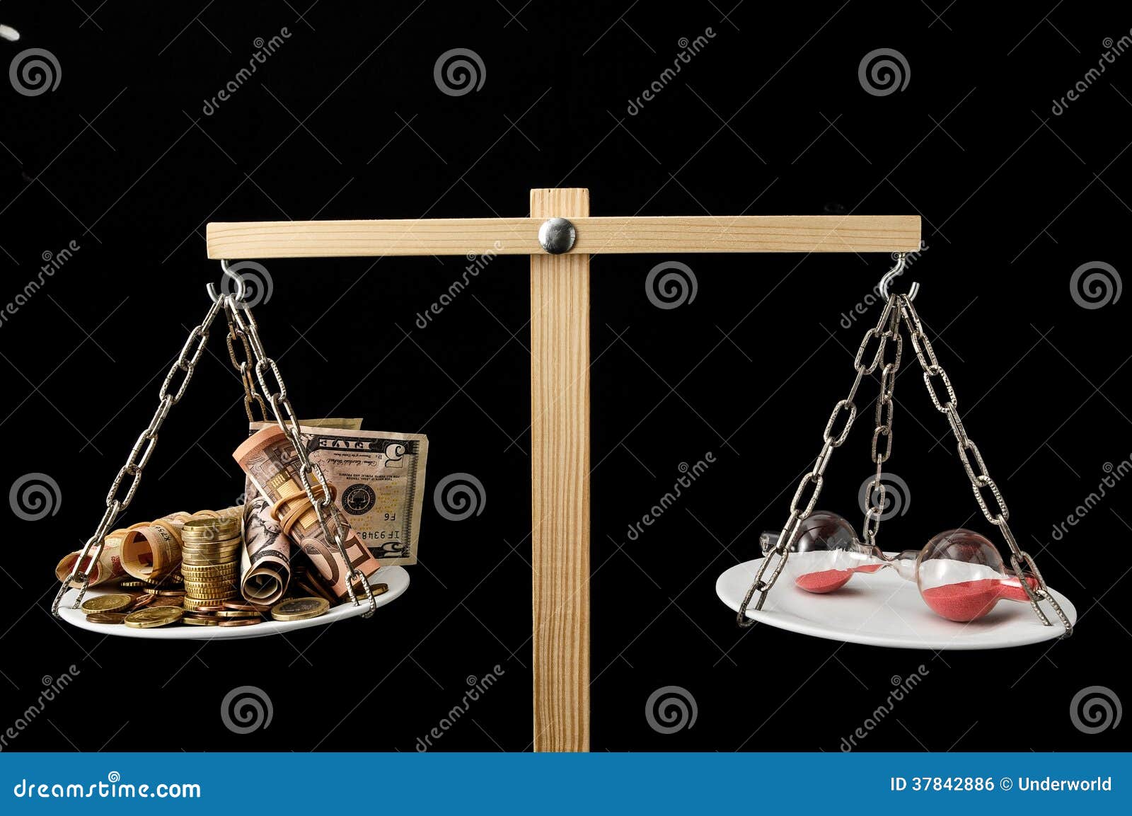 Clock and Currency Time is Money Concept Stock Photo - Image of money ...