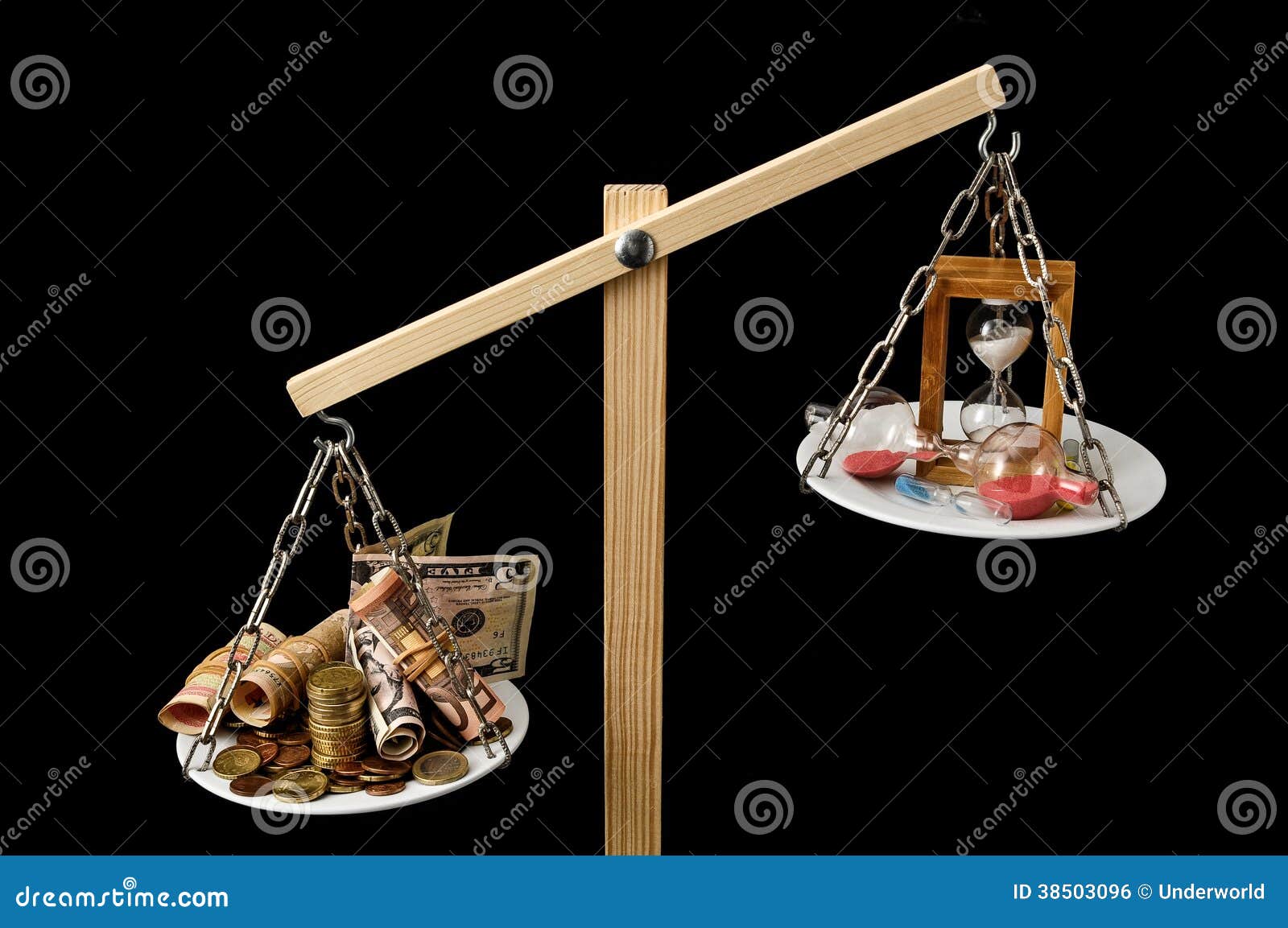 Clock and Currency Time is Money Concept Stock Photo - Image of ...