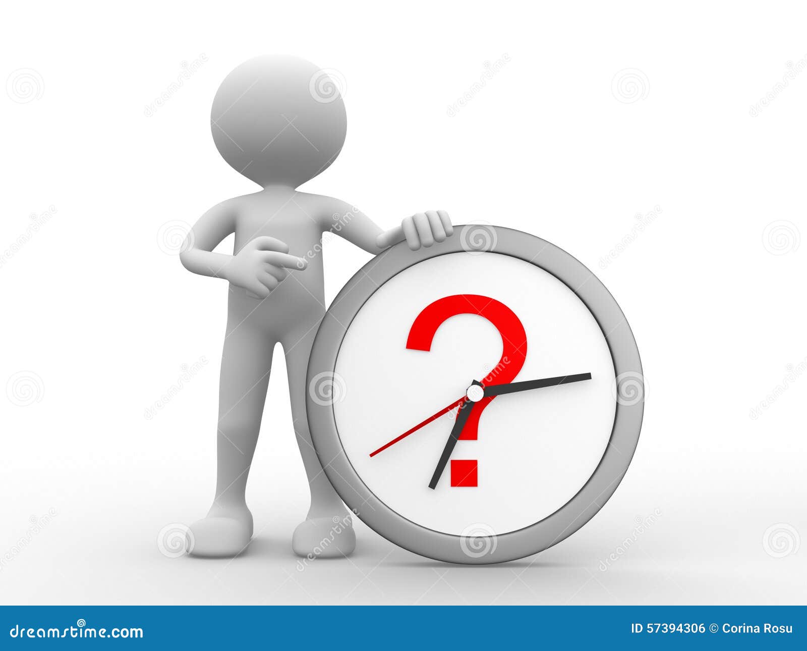 Clock stock illustration. Illustration of question, choice - 57394306