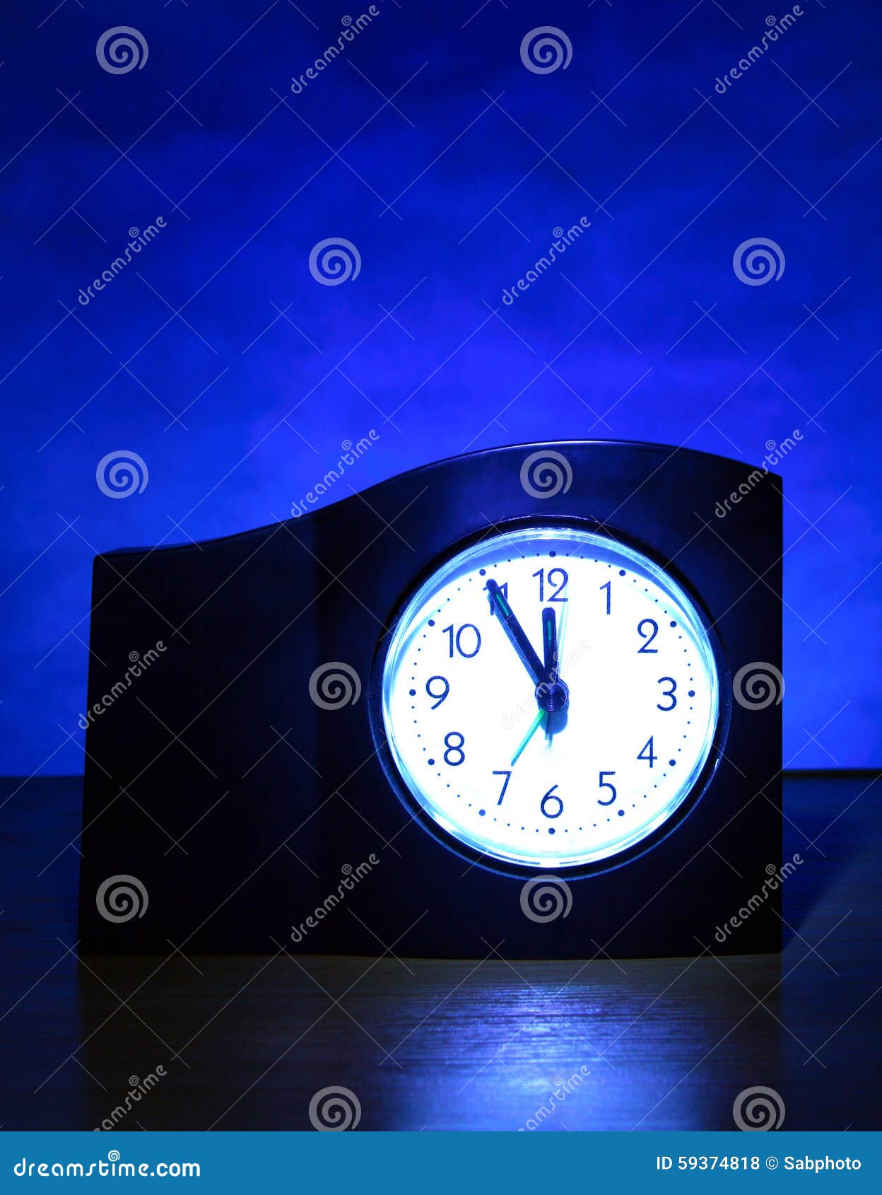 Clock in the Dark Room stock photo. Image of arrow, light - 59374818
