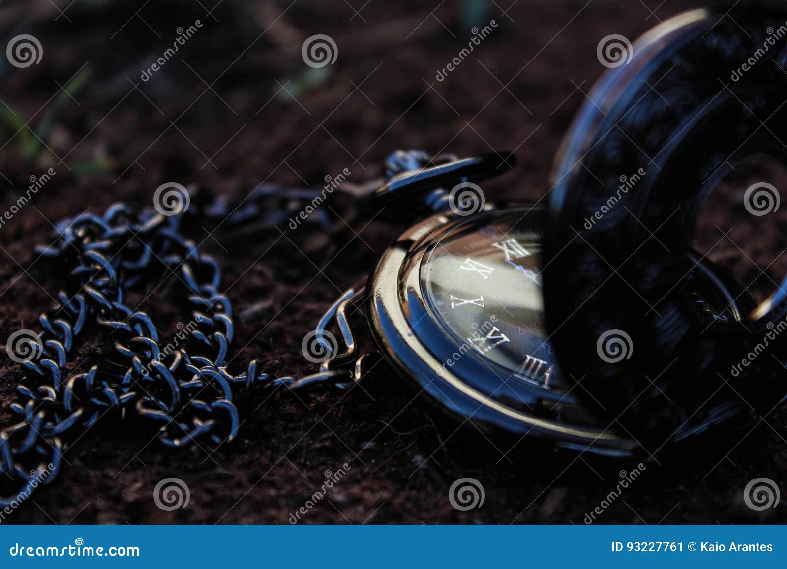 Clock stock image. Image of dark, pocket, shadow, nature - 93227761