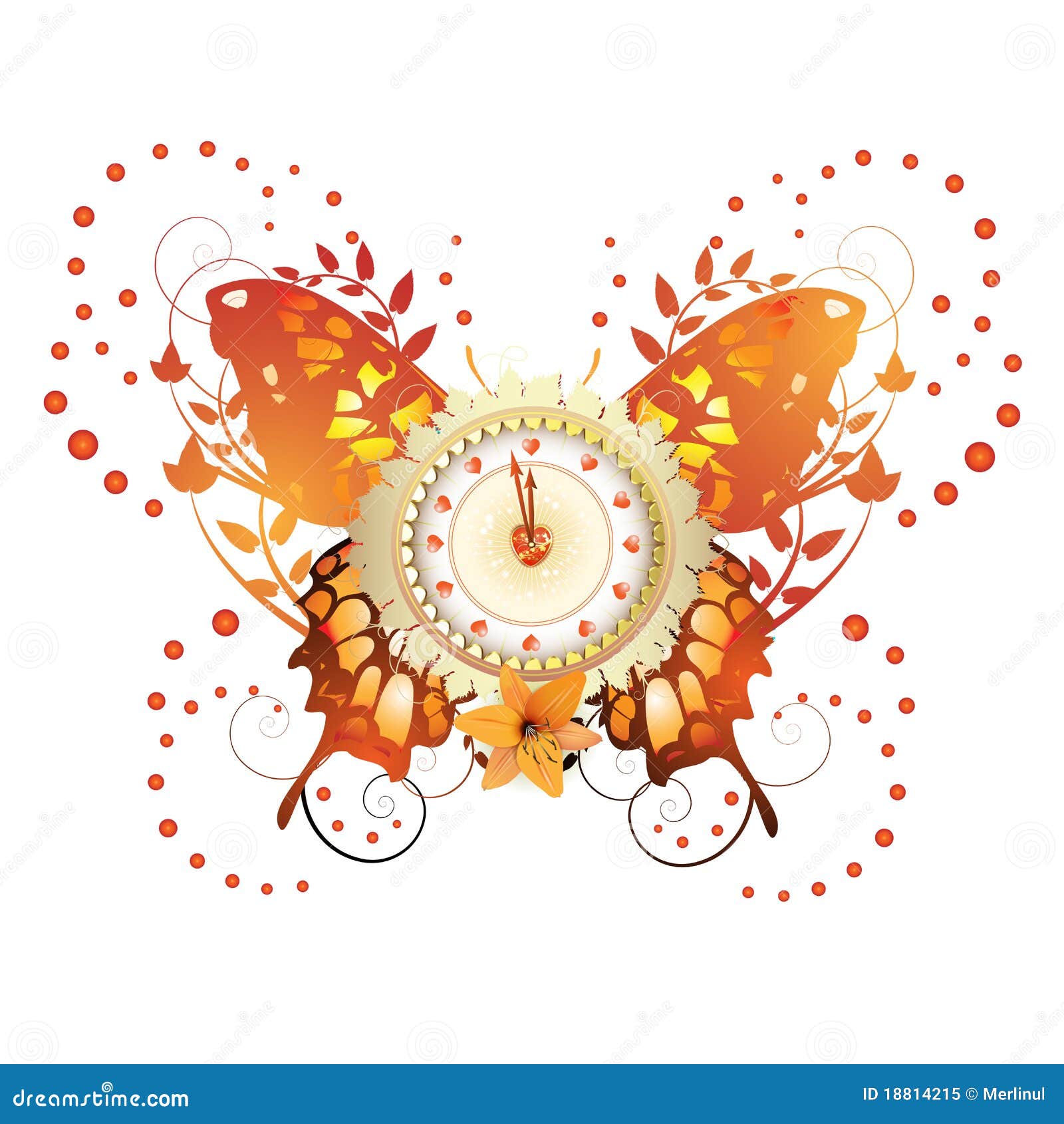 Clock Design. White Background. Time Concept, Vector Illustration ...