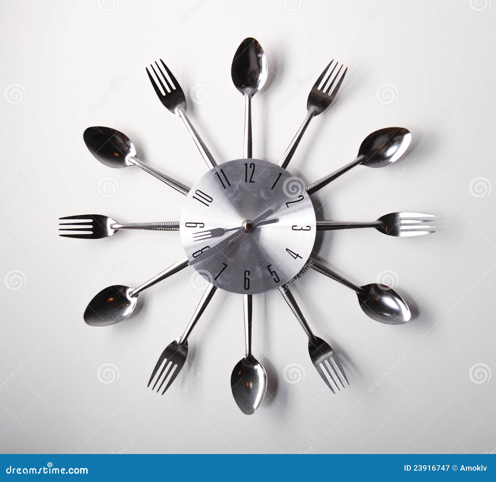 Clock design stock image. Image of dishware, lunch, number - 23916747