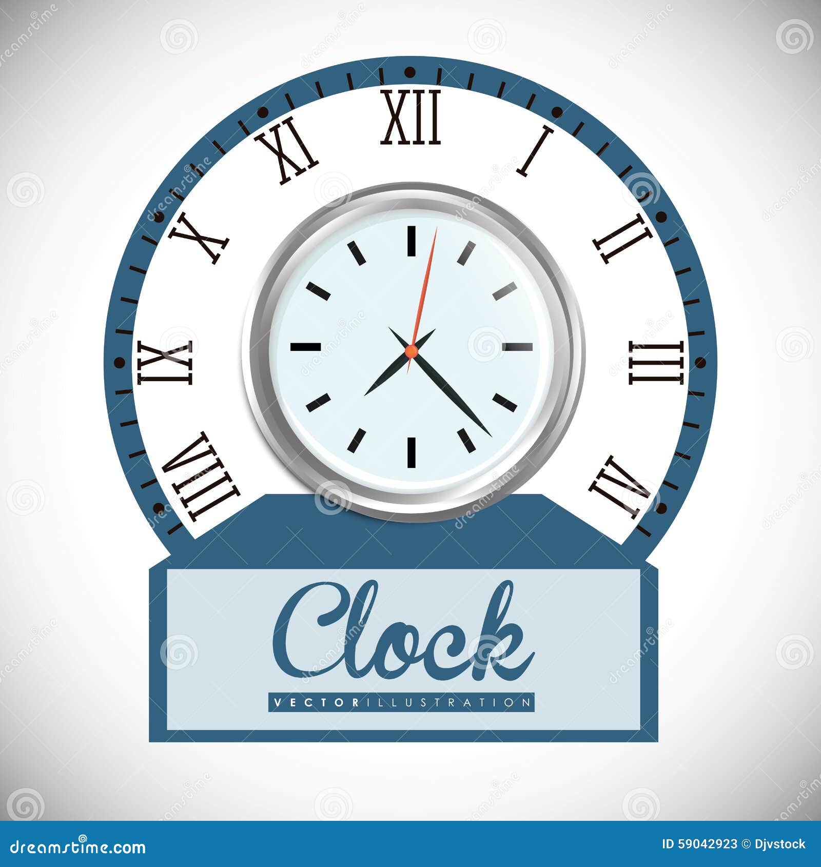 Clock design stock vector. Illustration of business, pointer - 59042923