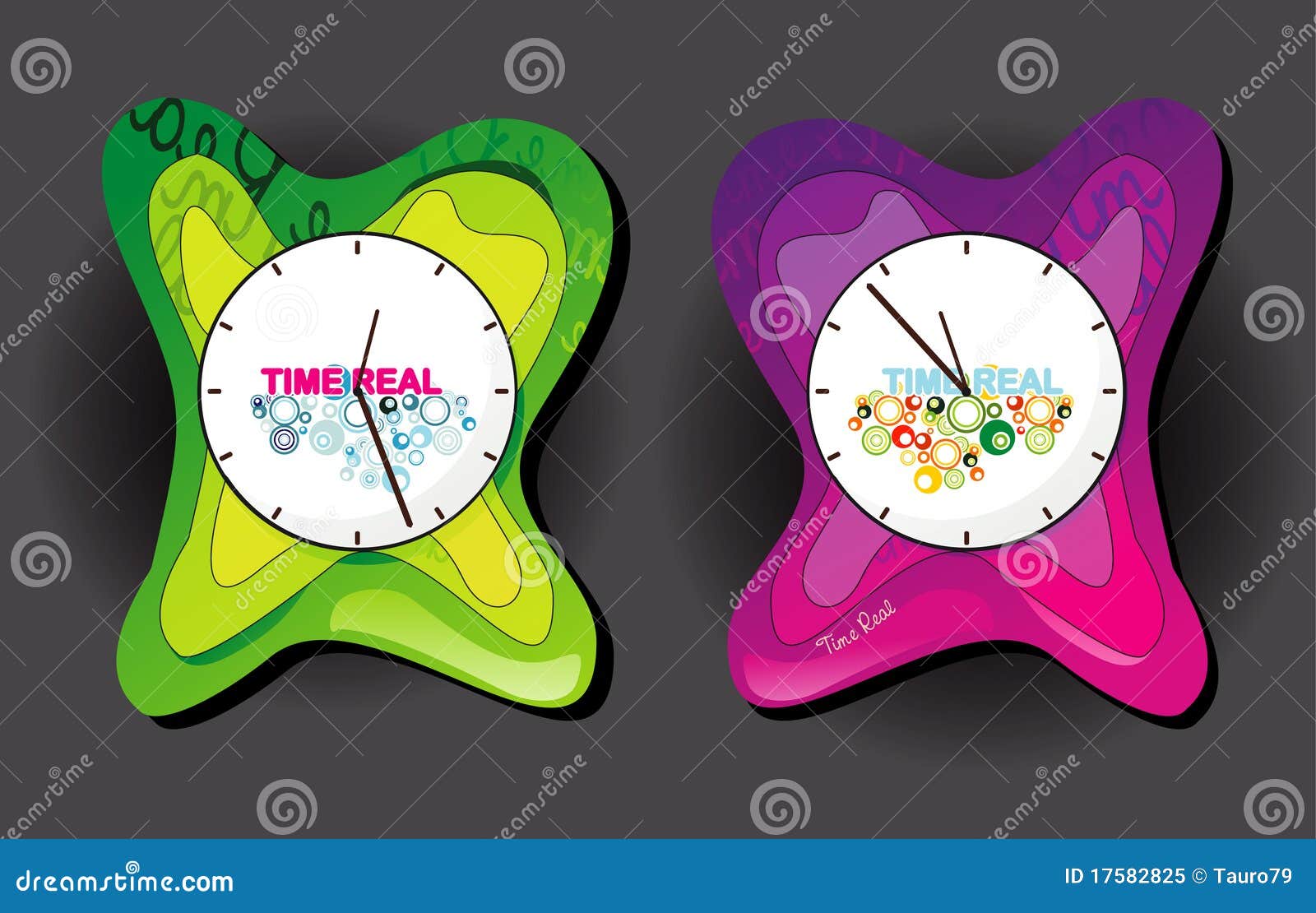 Clock Design. White Background. Time Concept, Vector Illustration ...