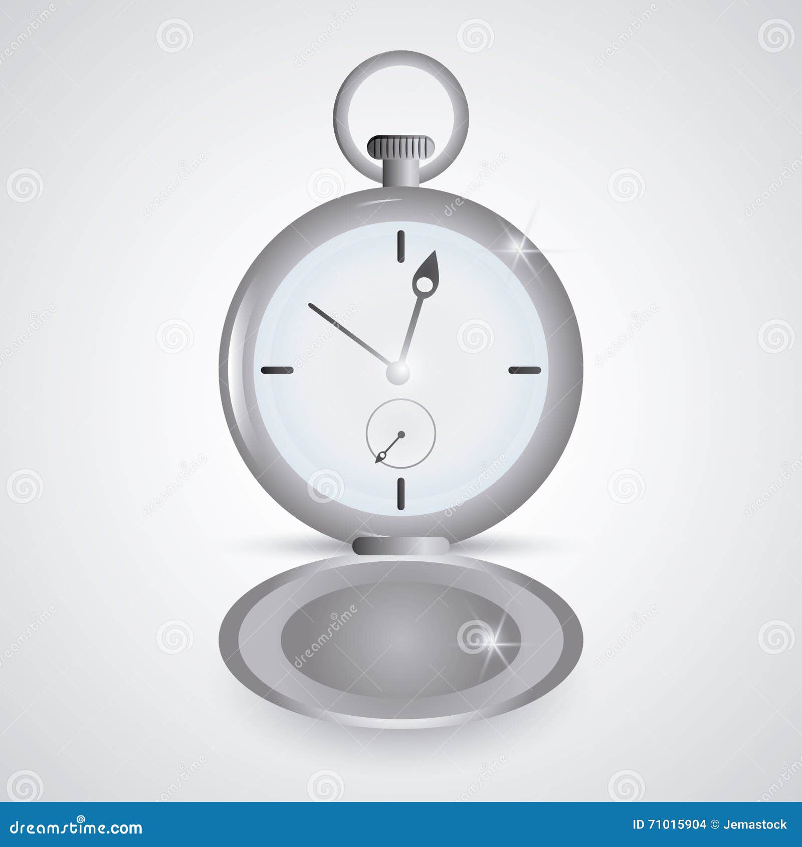 Clock Design. White Background. Time Concept, Vector Illustration Stock Vector - Illustration of ...