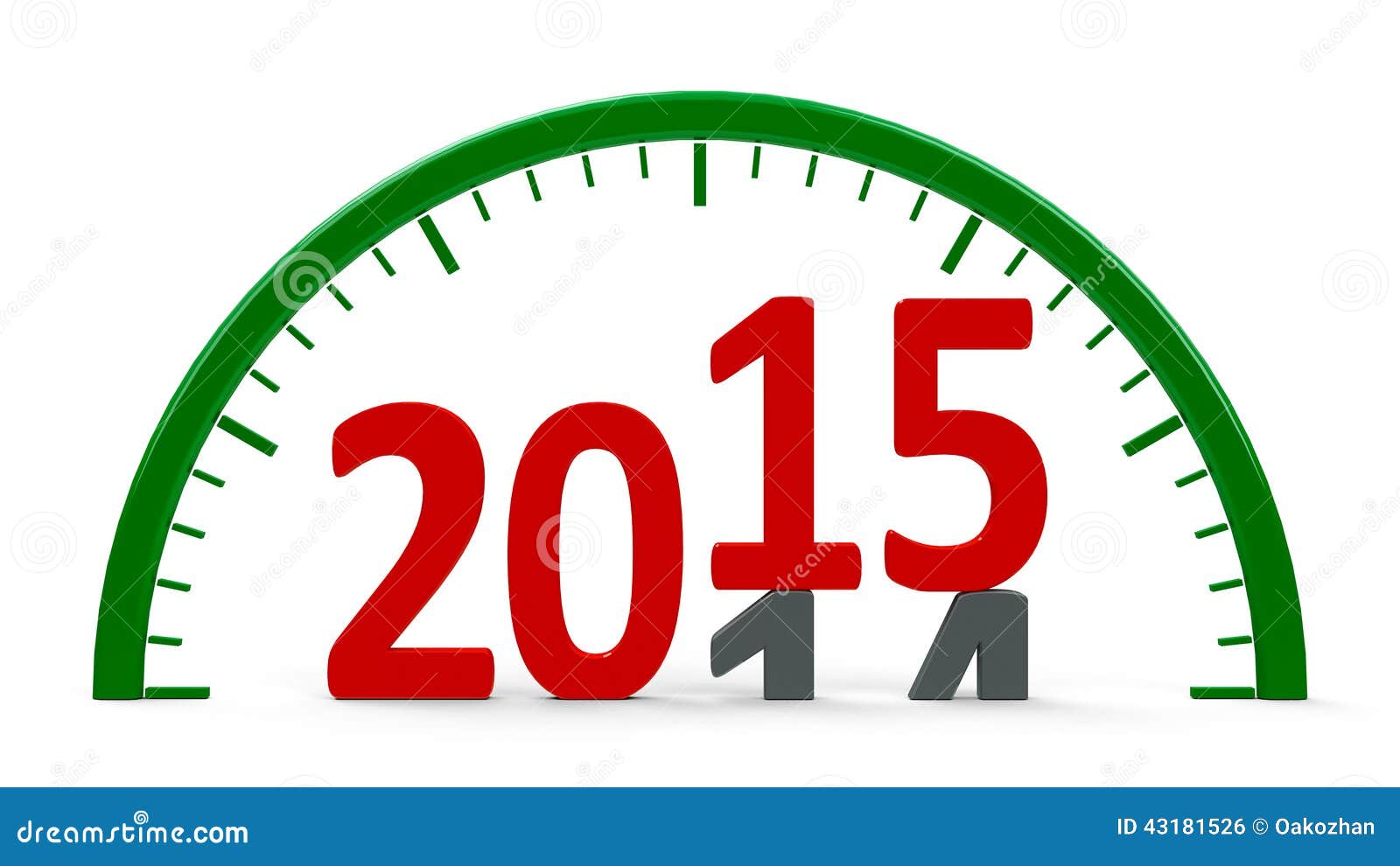Clock dial 2015, half stock illustration. Illustration of calendar ...