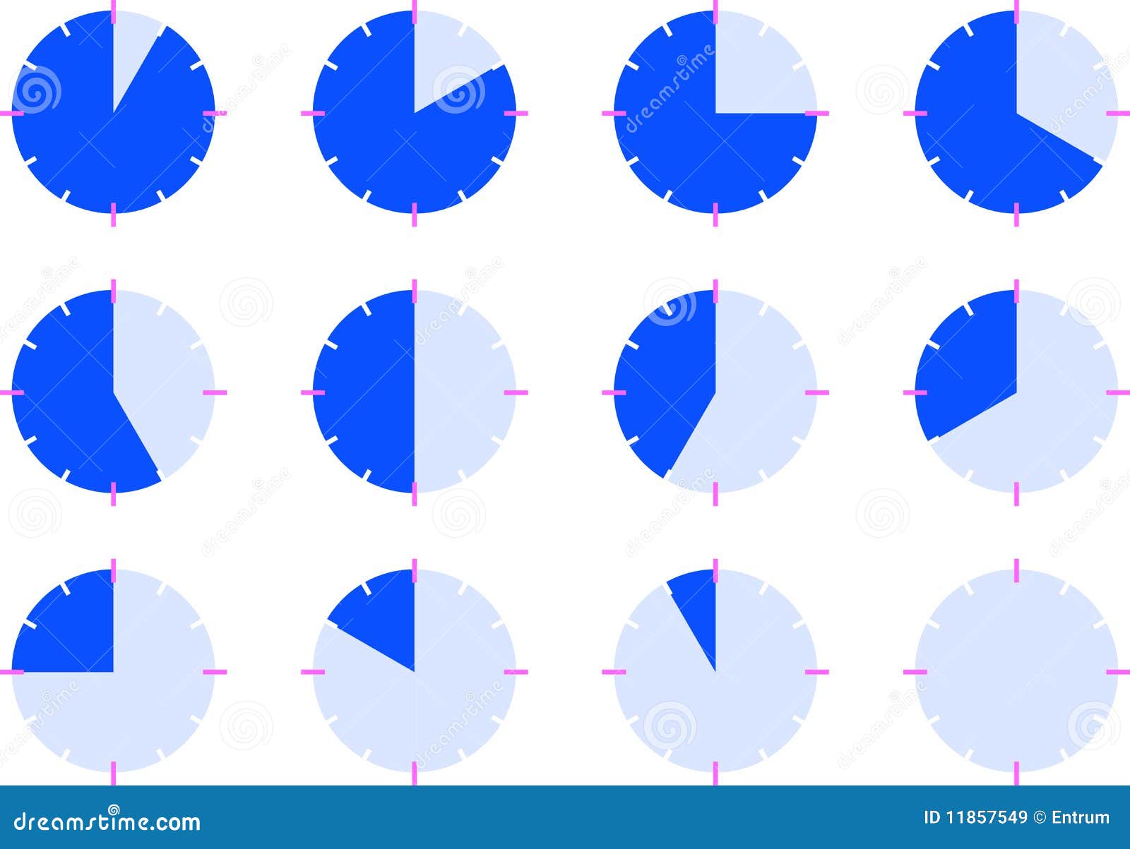 Clock Dials 1 Vector Illustration | CartoonDealer.com #10512298