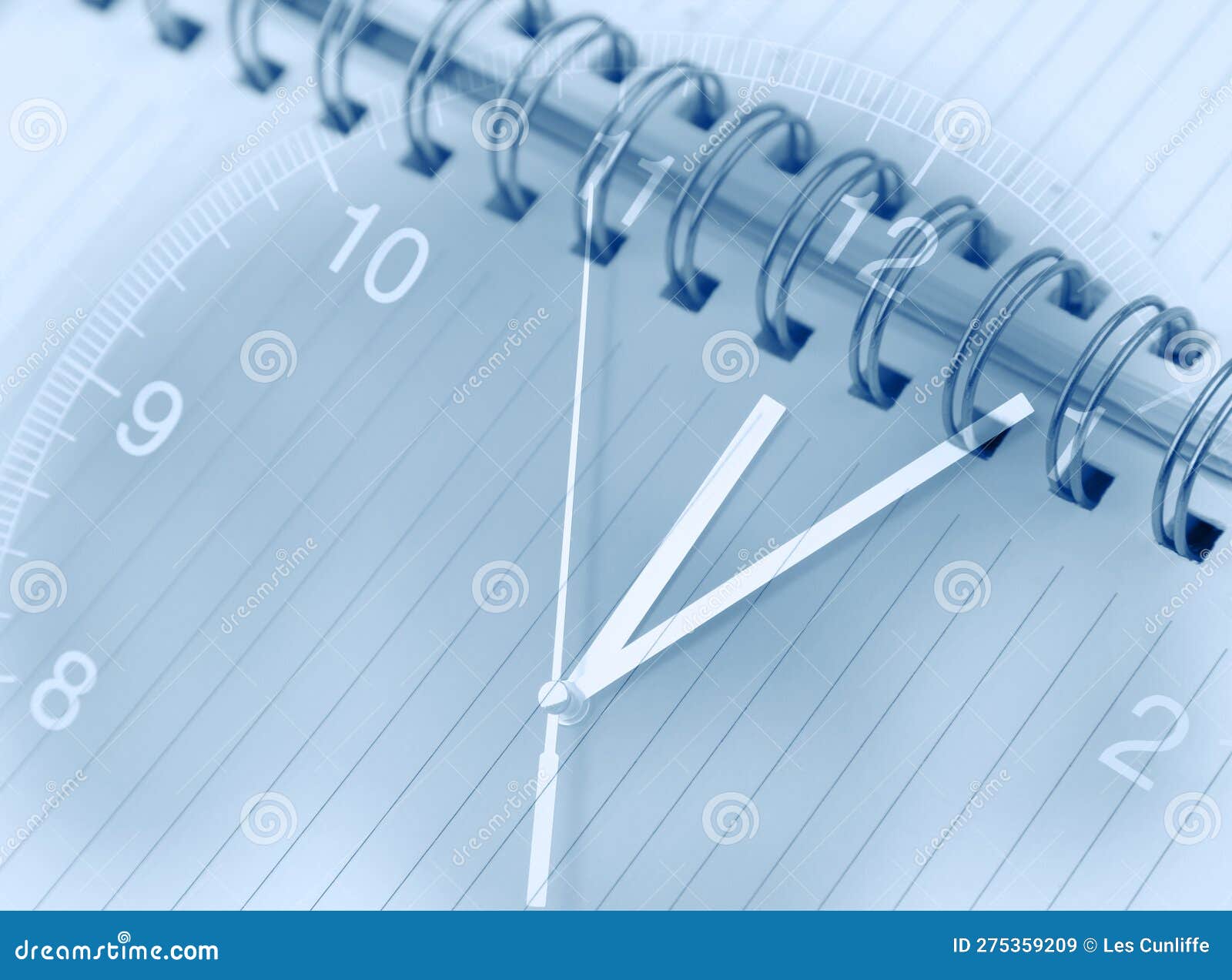 Clock and diary stock image. Image of deadline, composite - 275359209