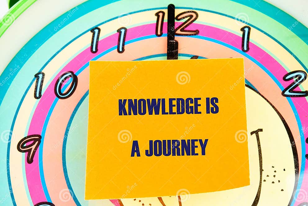 A Clock Displays the Importance of Timely Learning, while a Bright ...