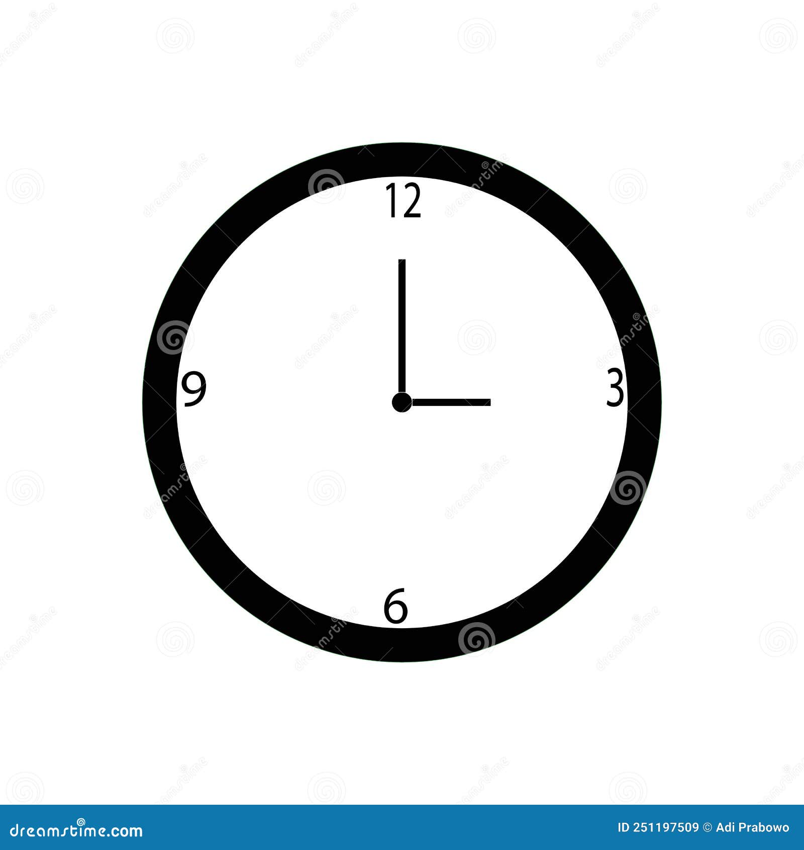 Clock Icon Logo Vector Design Stock Vector - Illustration of simple ...