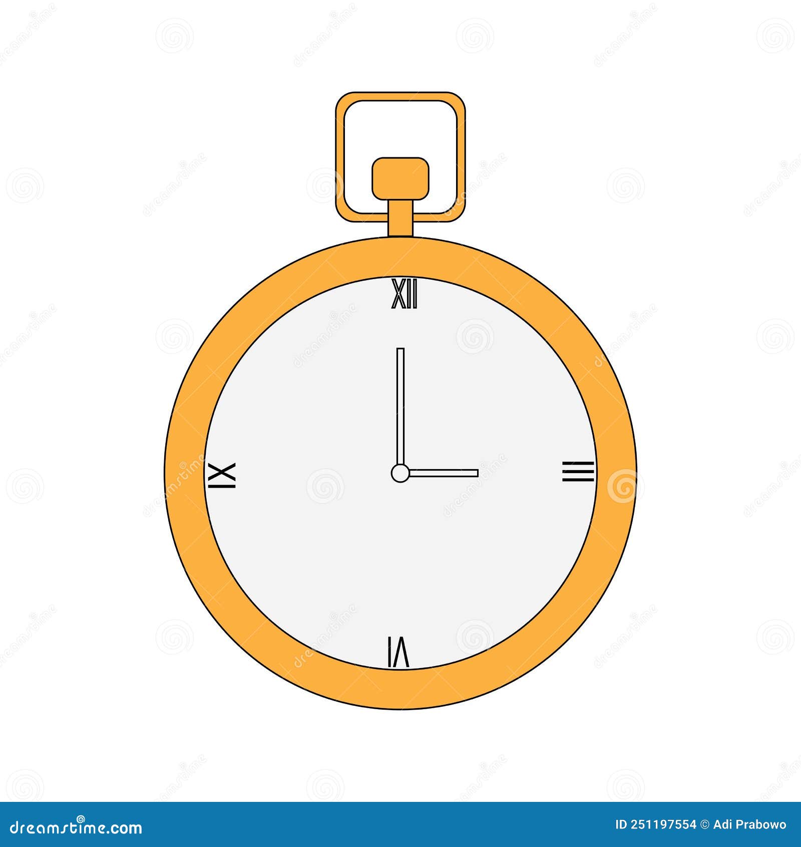 Clock Icon Logo Vector Design Stock Vector - Illustration of flat ...