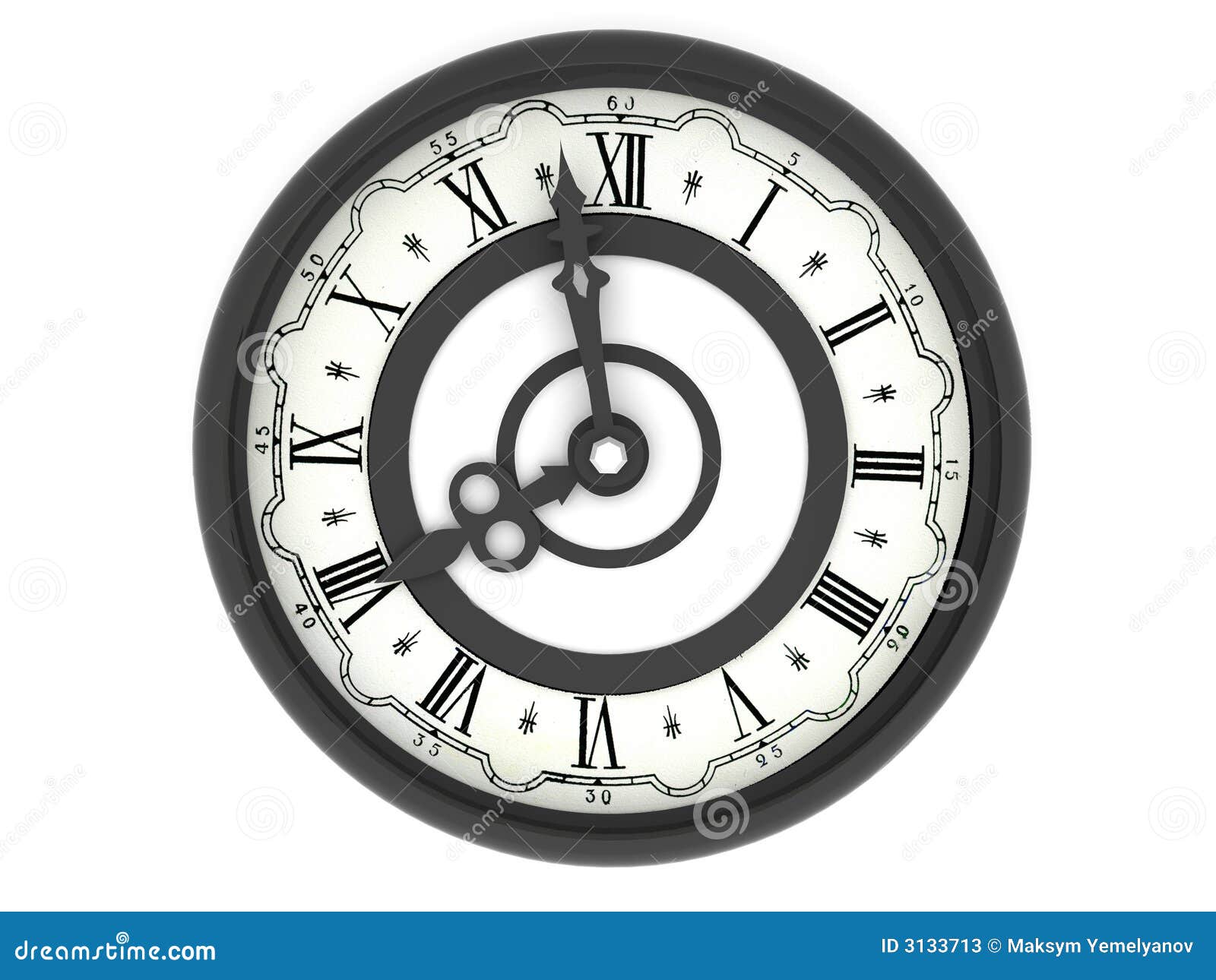 Cup With Clock. Eight O'clock Stock Illustration | CartoonDealer.com ...